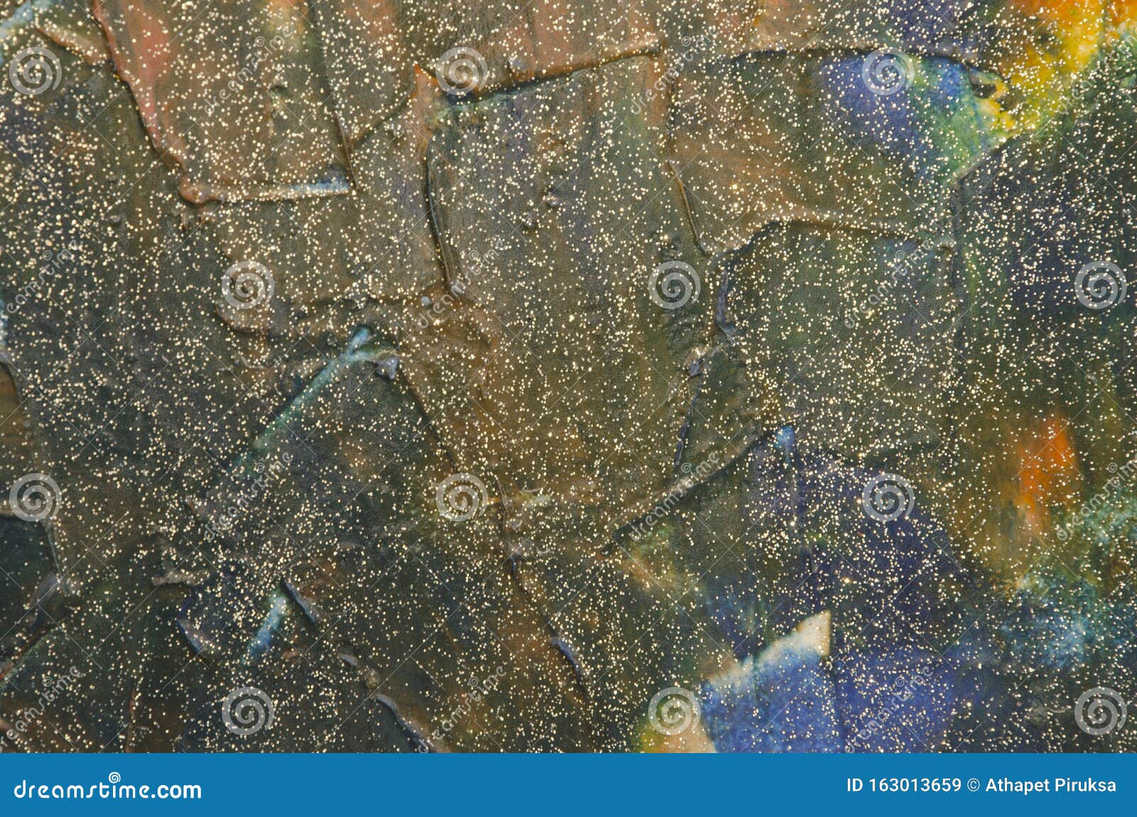 Spot and Colored Swath Pattern on the Wall Stock Image - Image of ...