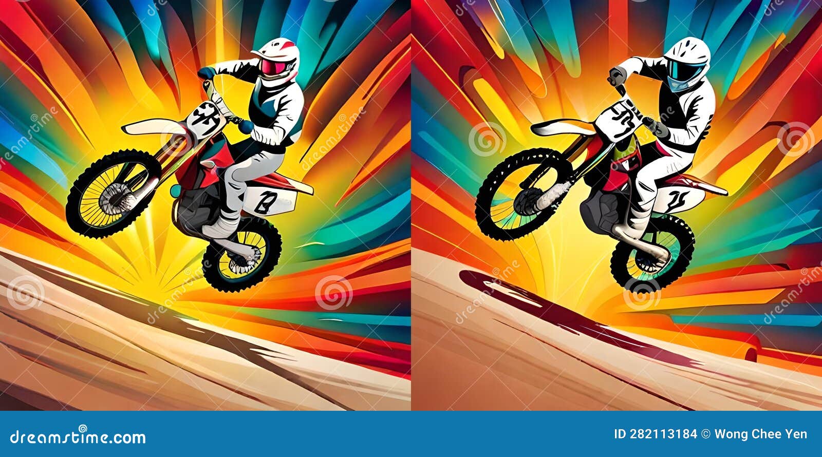 Motorcross Cartoons, Illustrations & Vector Stock Images - 1442 ...