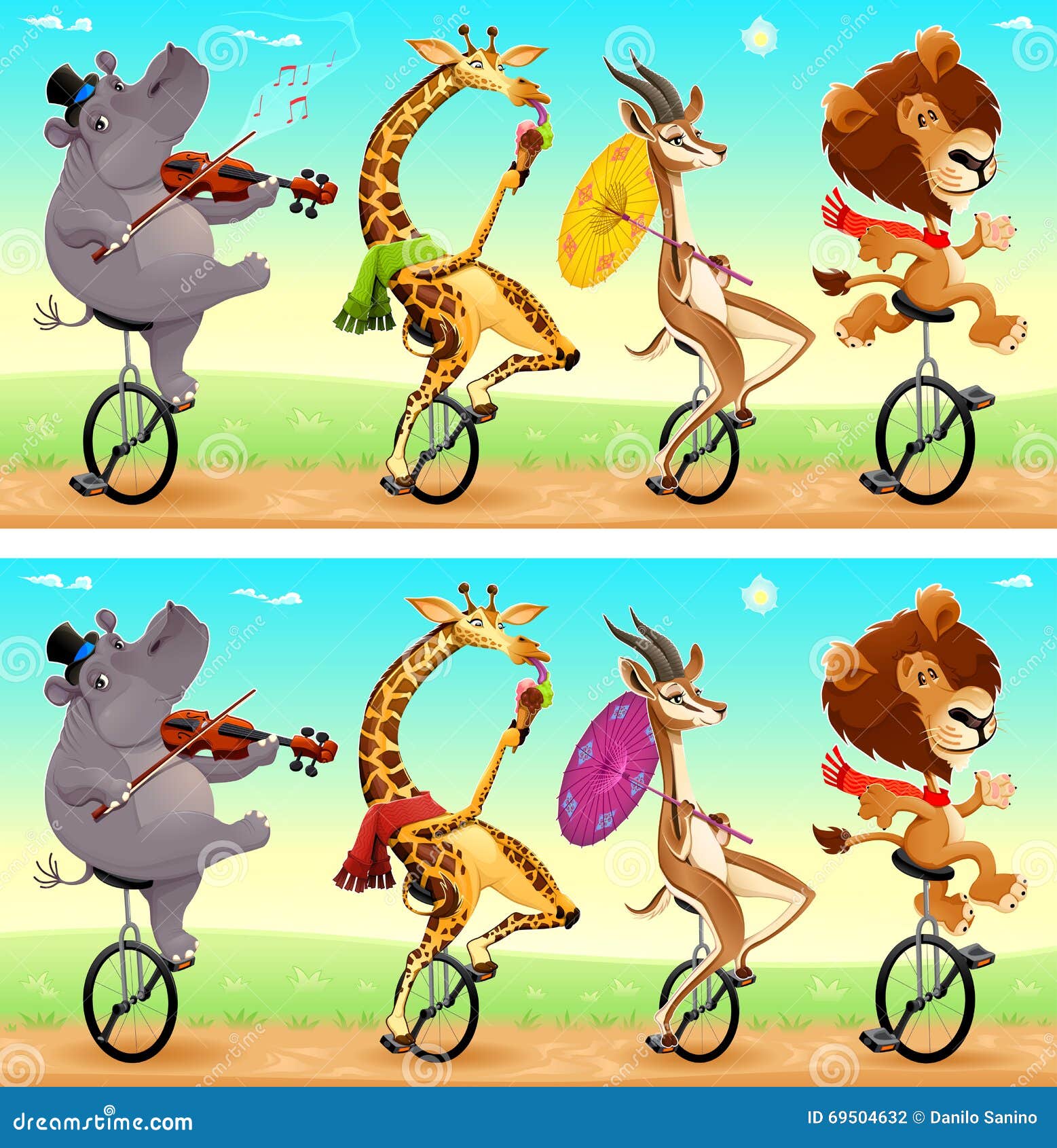 Spot the differences stock vector. Illustration of hippopotamus - 69504632 Spot the differences stock vector. Illustration of hippopotamus - 69504632