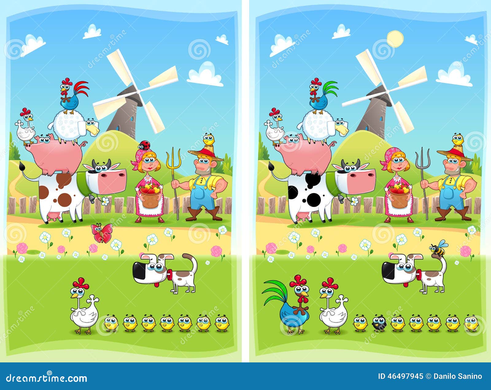 Spot the differences. stock vector. Illustration of garden - 46497945 Spot the differences. stock vector. Illustration of garden - 46497945
