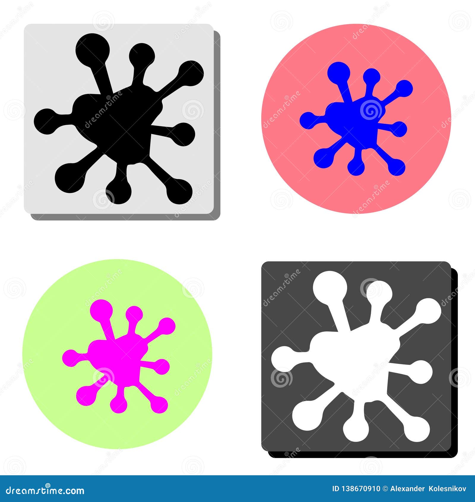 Spot. flat vector icon stock vector. Illustration of element - 138670910