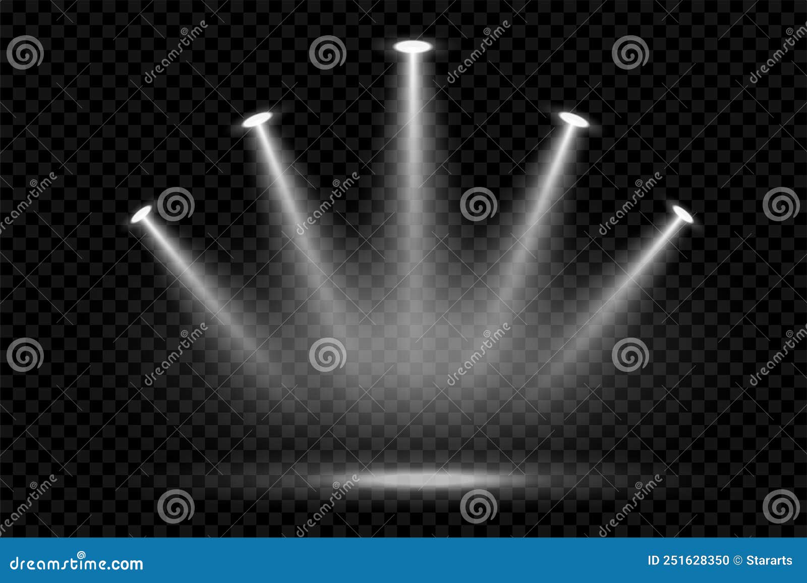 Spot Focus Lights on Transparent Background Stock Vector - Illustration ...