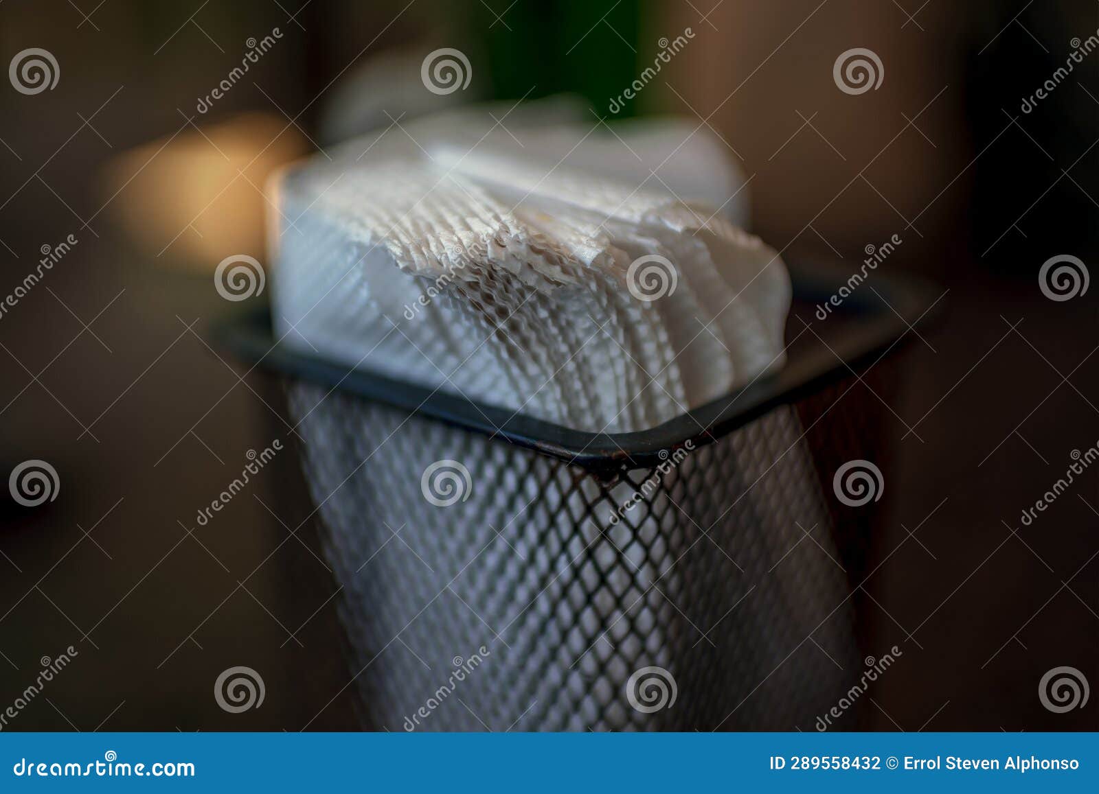 Spot Focus on Tissue Napkins Stock Photo - Image of soft, focus: 289558432