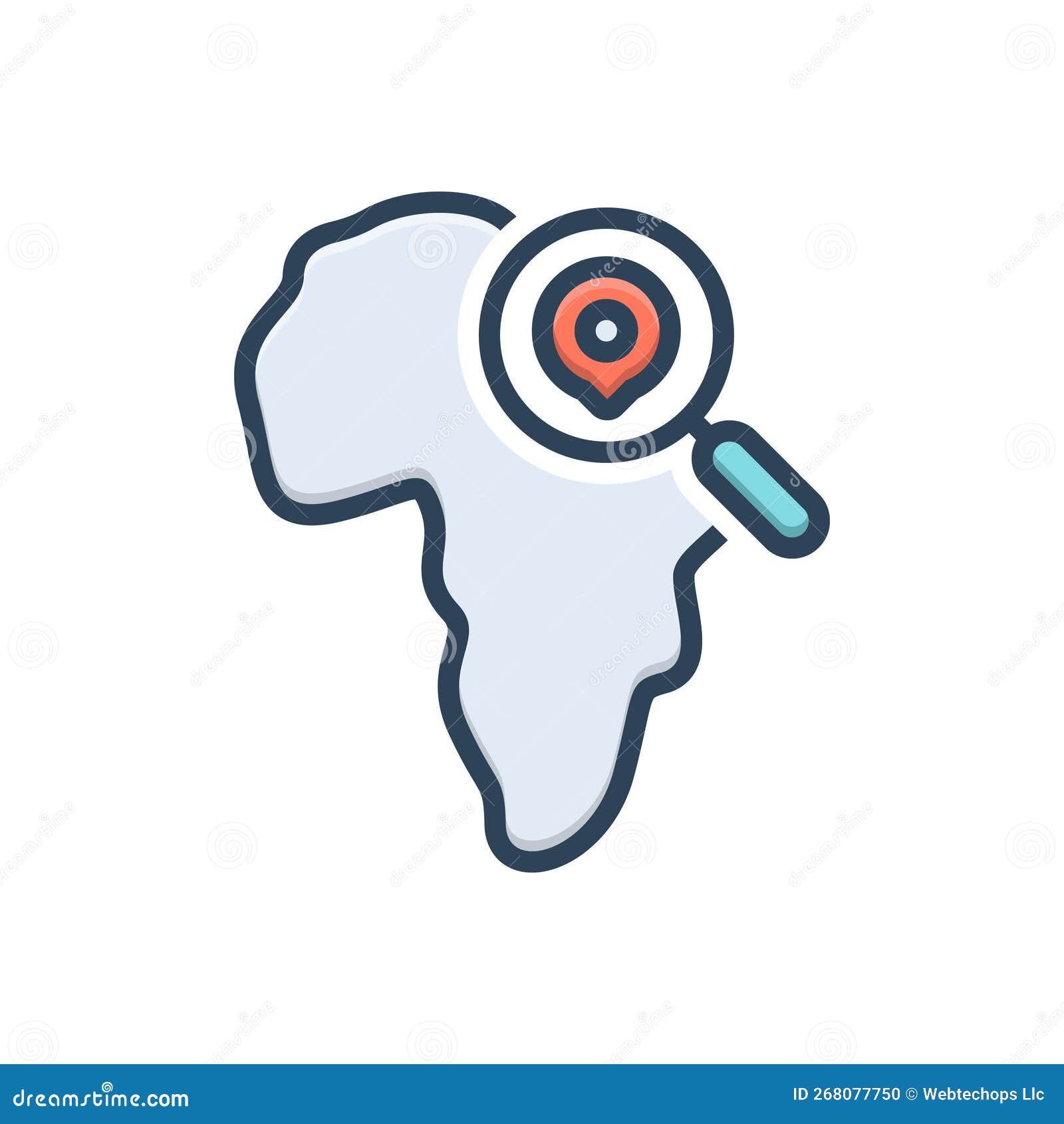 Color Illustration Icon for Spot, Marks and Position Stock Illustration ...