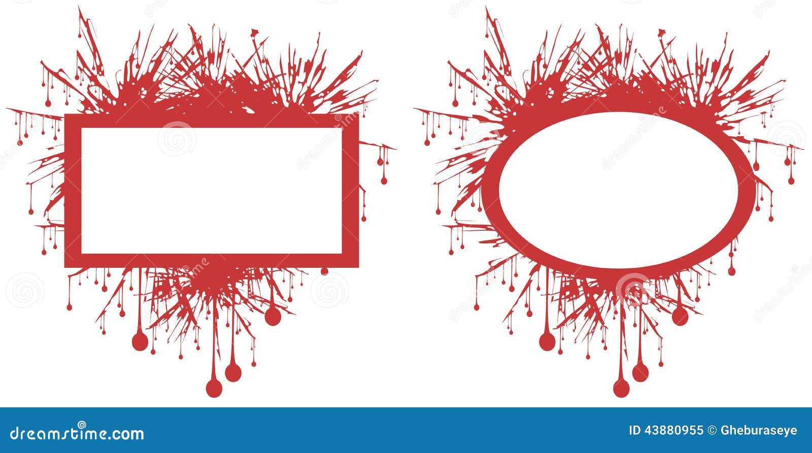 Spot Labels Isolated in Red Stock Illustration - Illustration of color ...