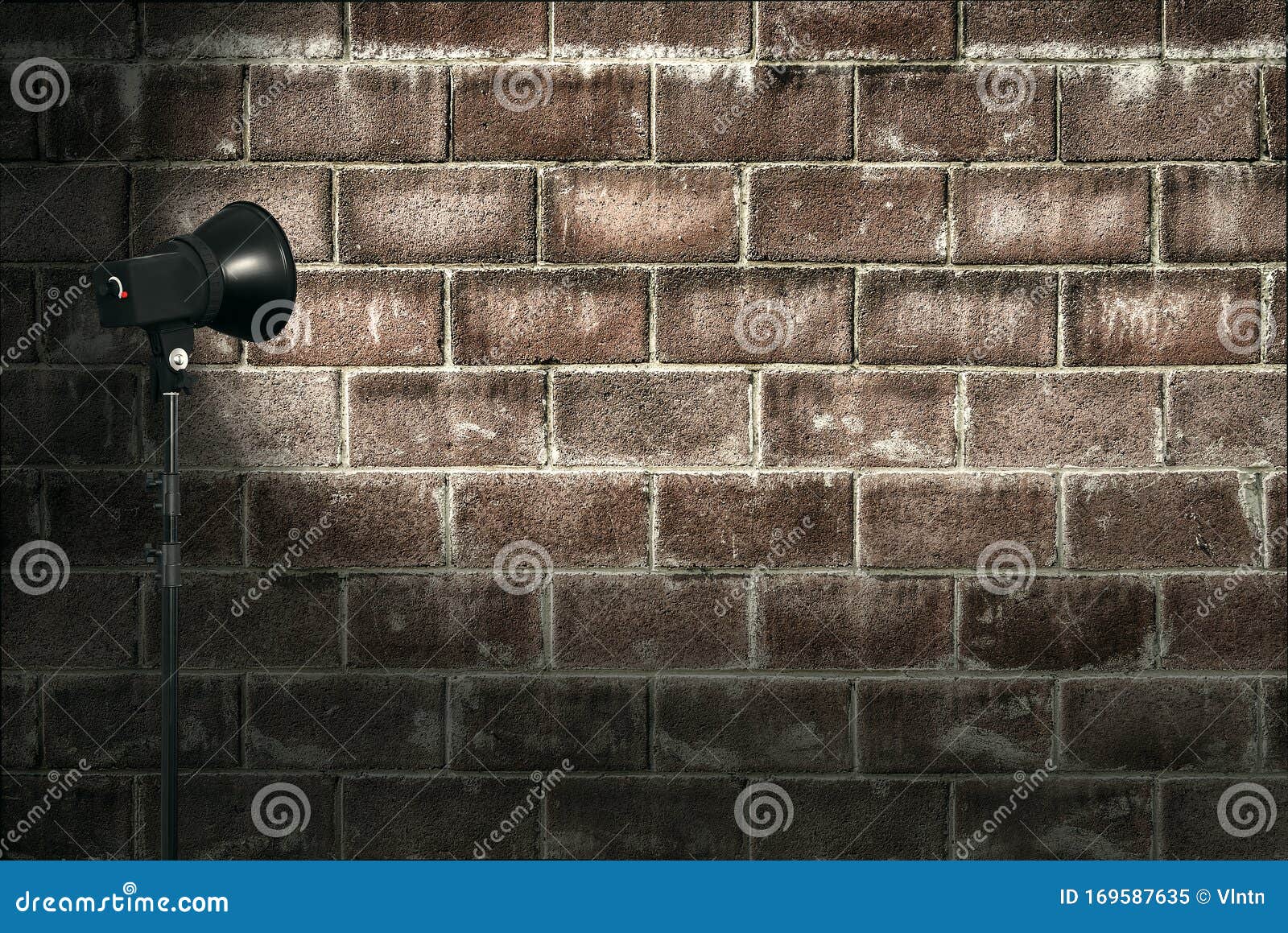 Light on wall stock image. Image of dark, flash, floor - 169587635