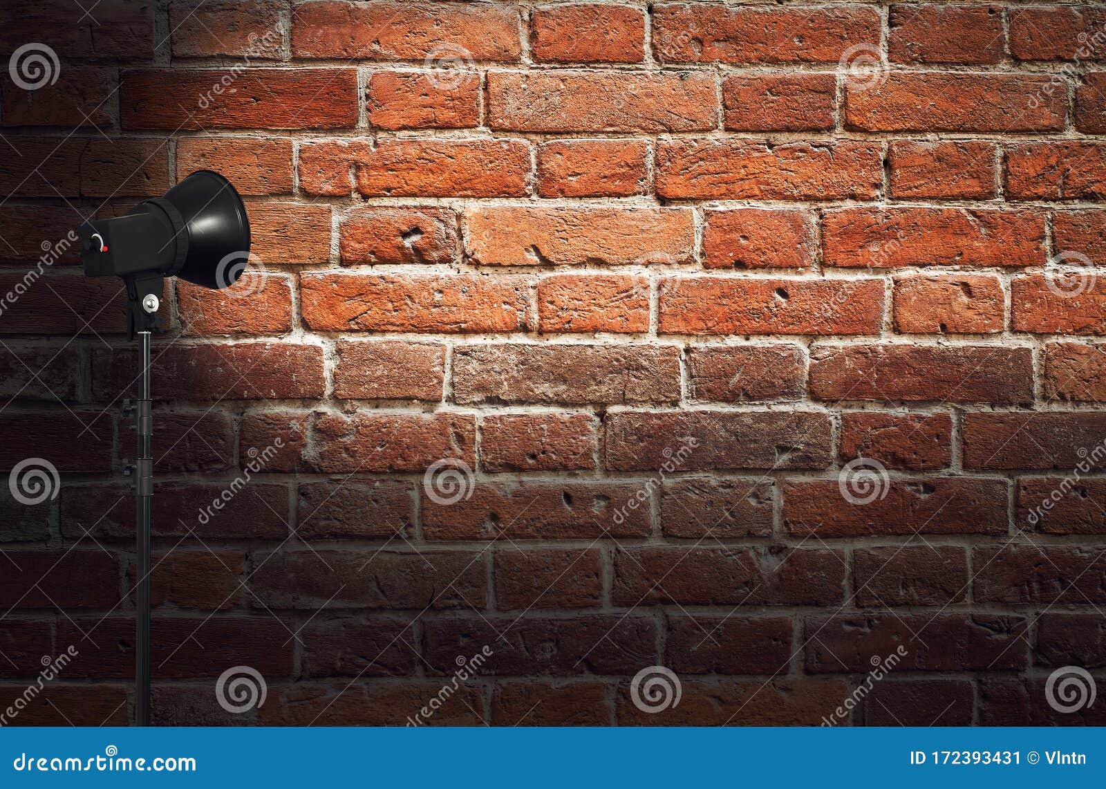 Light on wall stock image. Image of reflector, cord - 172393431