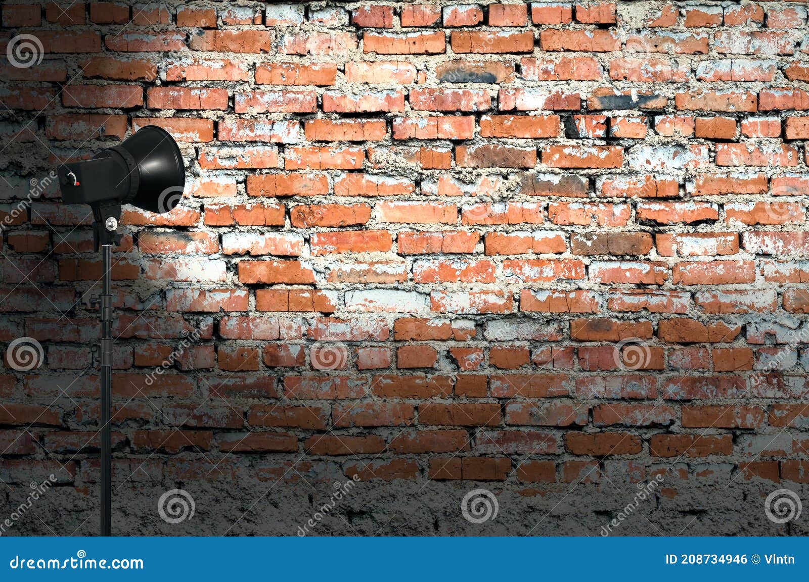 Light on wall stock photo. Image of lamp, flash, stained - 208734946