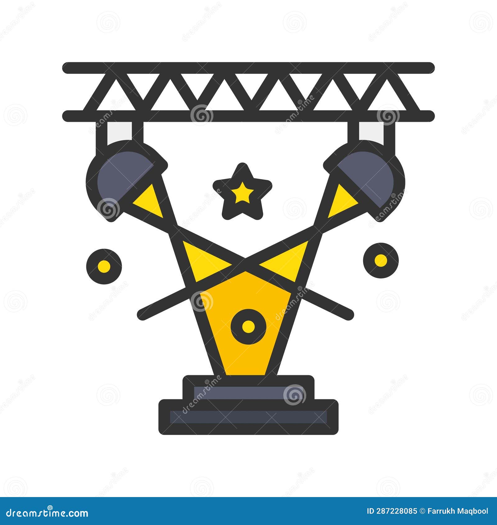 Spot Light Icon Image. stock vector. Illustration of icon - 287228085