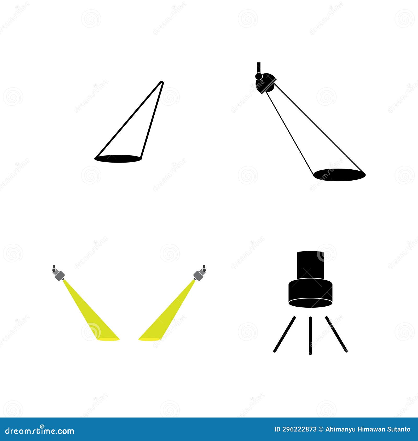 Spot light icon vector stock vector. Illustration of floodlight - 296222873
