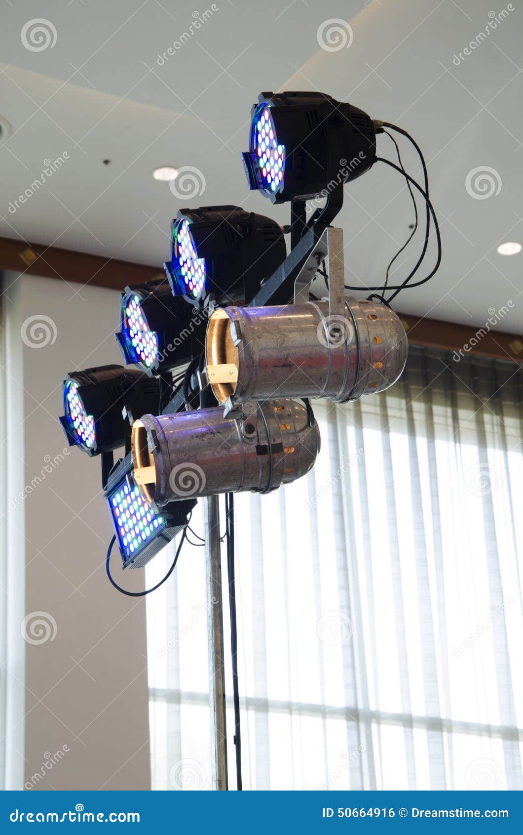 Spot light on stage stock photo. Image of light, ready - 50664916