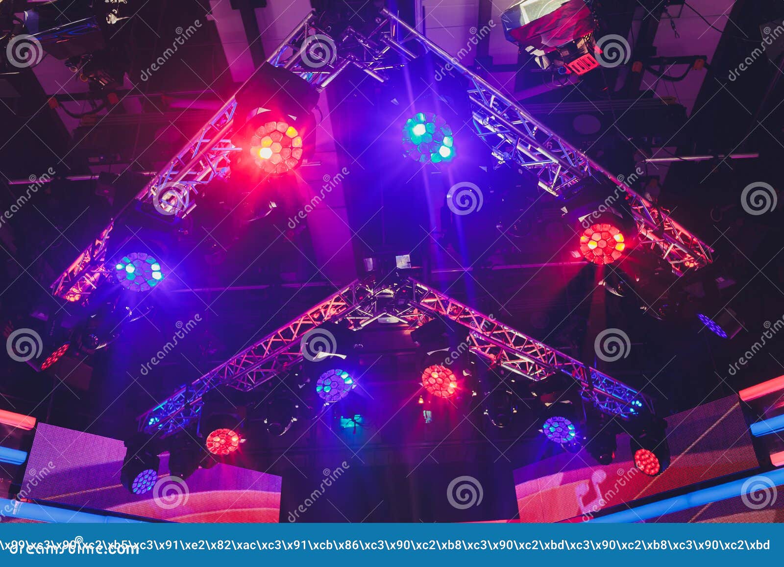 Spot Light in Television Studio on Ceiling. Stock Photo - Image of ...