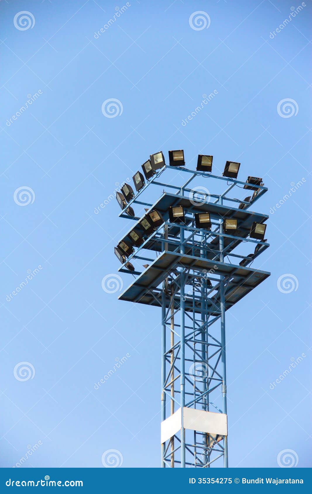 Spot light tower stock image. Image of industry, multi - 35354275