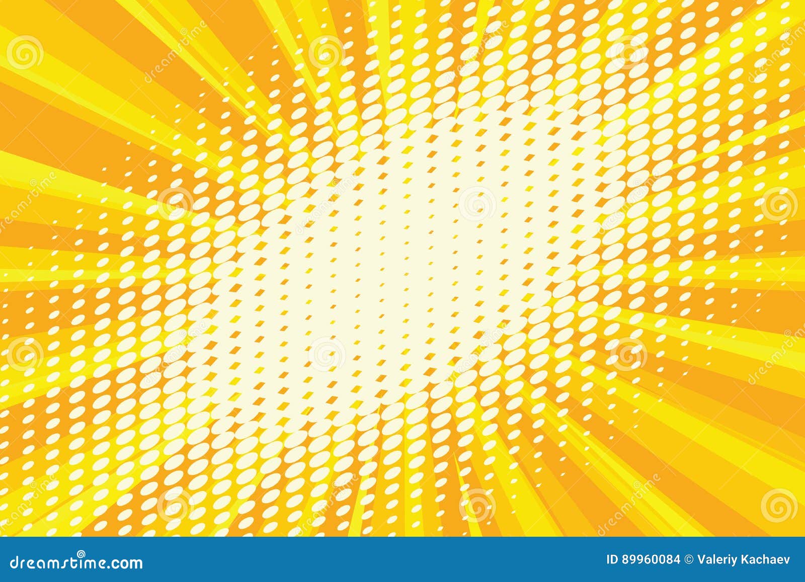 Spot Light on the Yellow Retro Background Stock Vector - Illustration ...