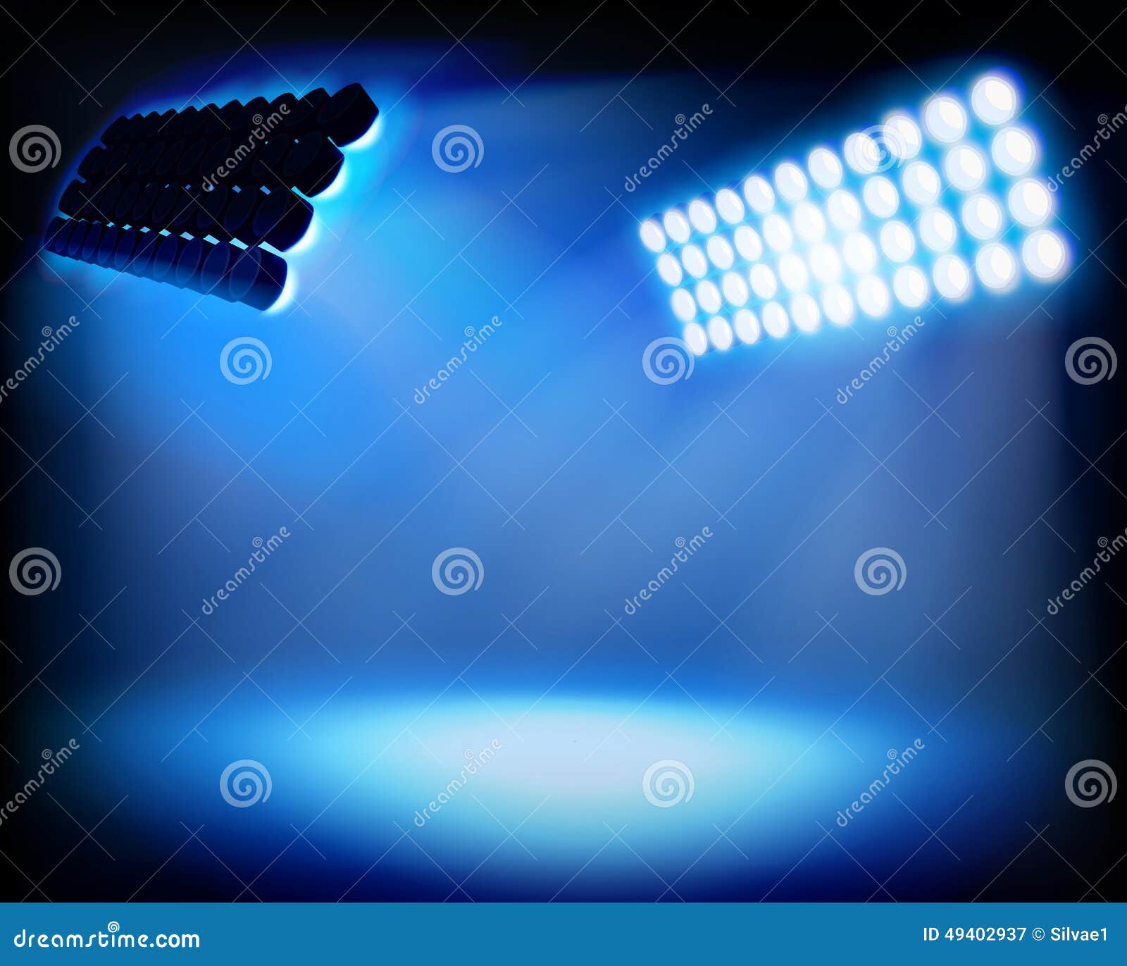 Spot Lighting On Transparent Background Vector Collection. Bright Scene ...