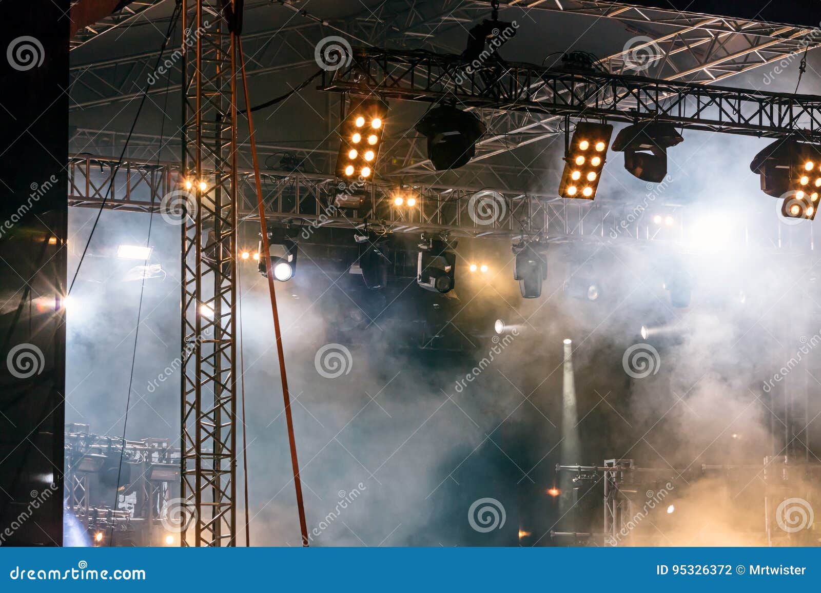 Spot Lightning System Mounted on Stage for Illumination during C Stock ...
