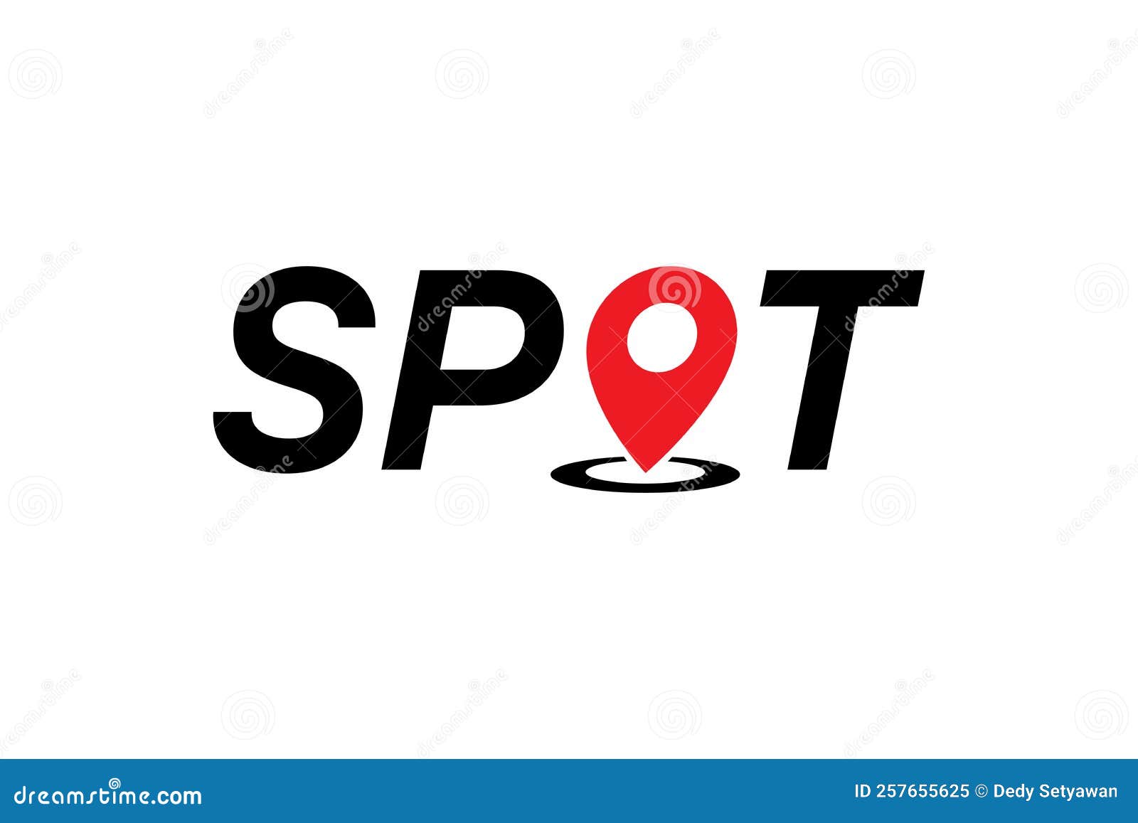 Map Pin Spot Location Icon Vector Illustration | CartoonDealer.com ...