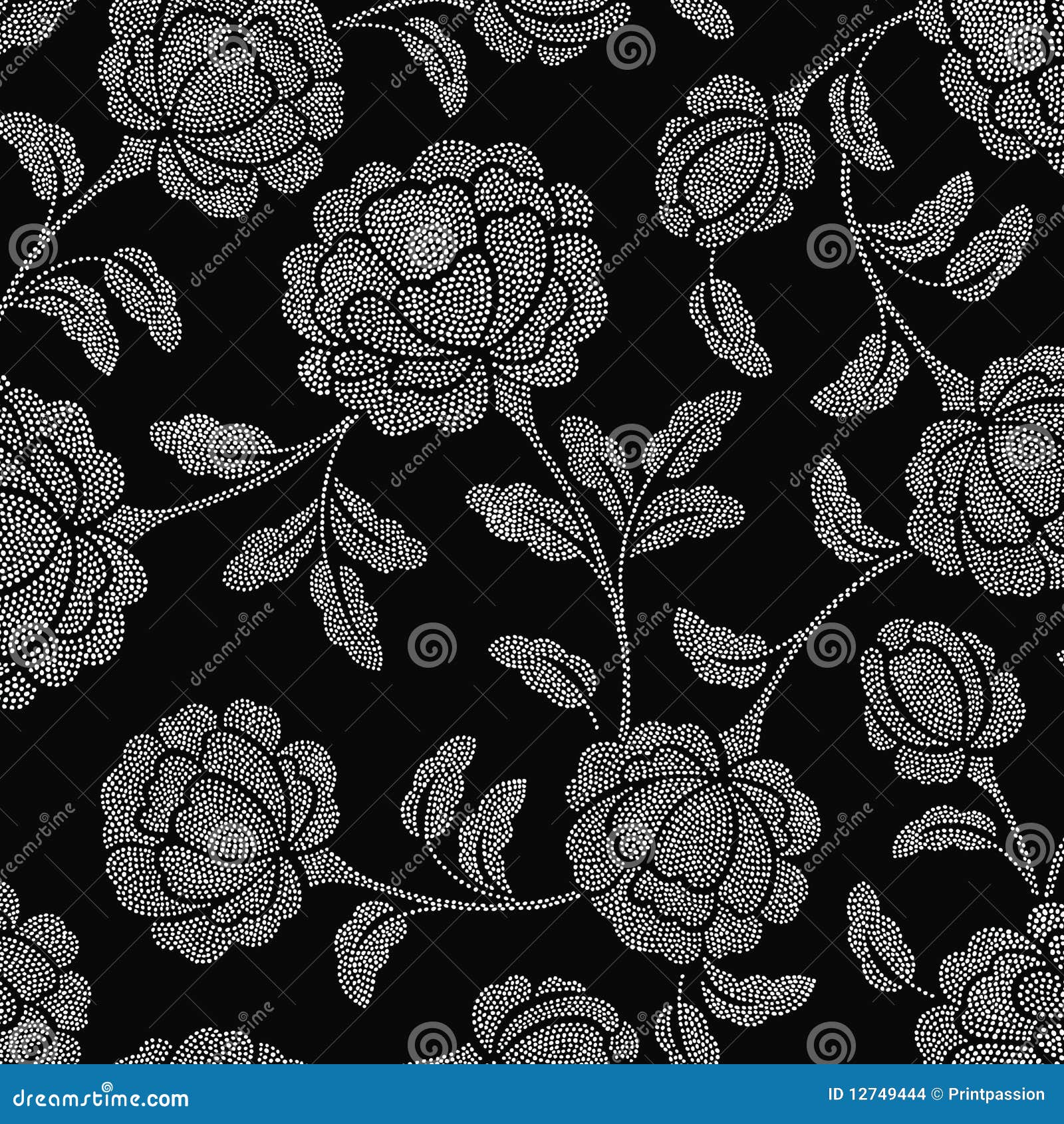 Spot ornate floral stock vector. Illustration of blossom - 12749444