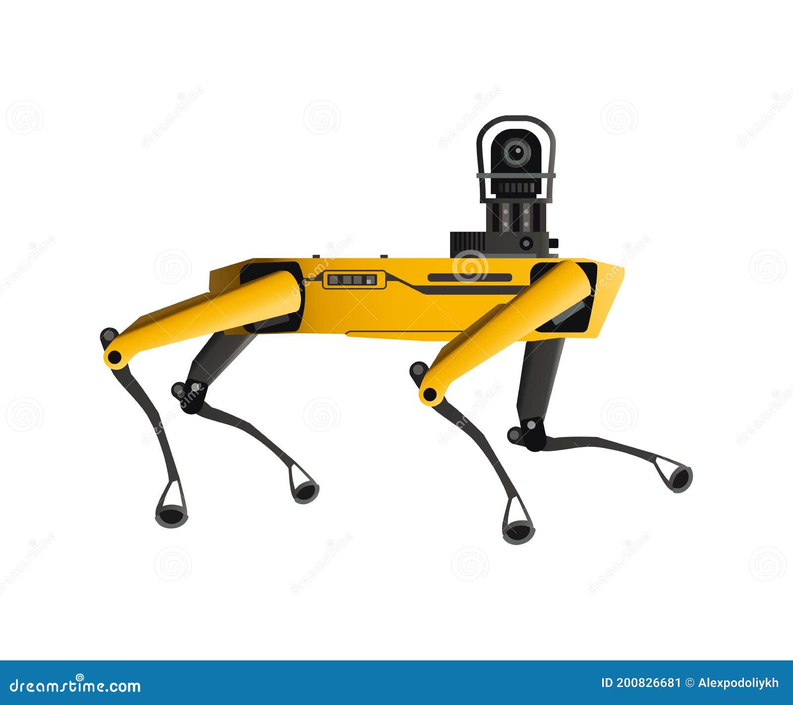 SPOT Robot Dog Black Line Icon. Innovation In Technology. Industrial ...