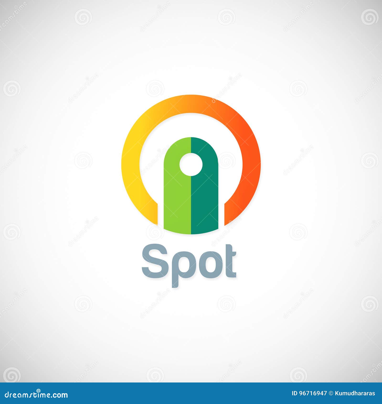 Spot shape logo stock vector. Illustration of business - 96716947