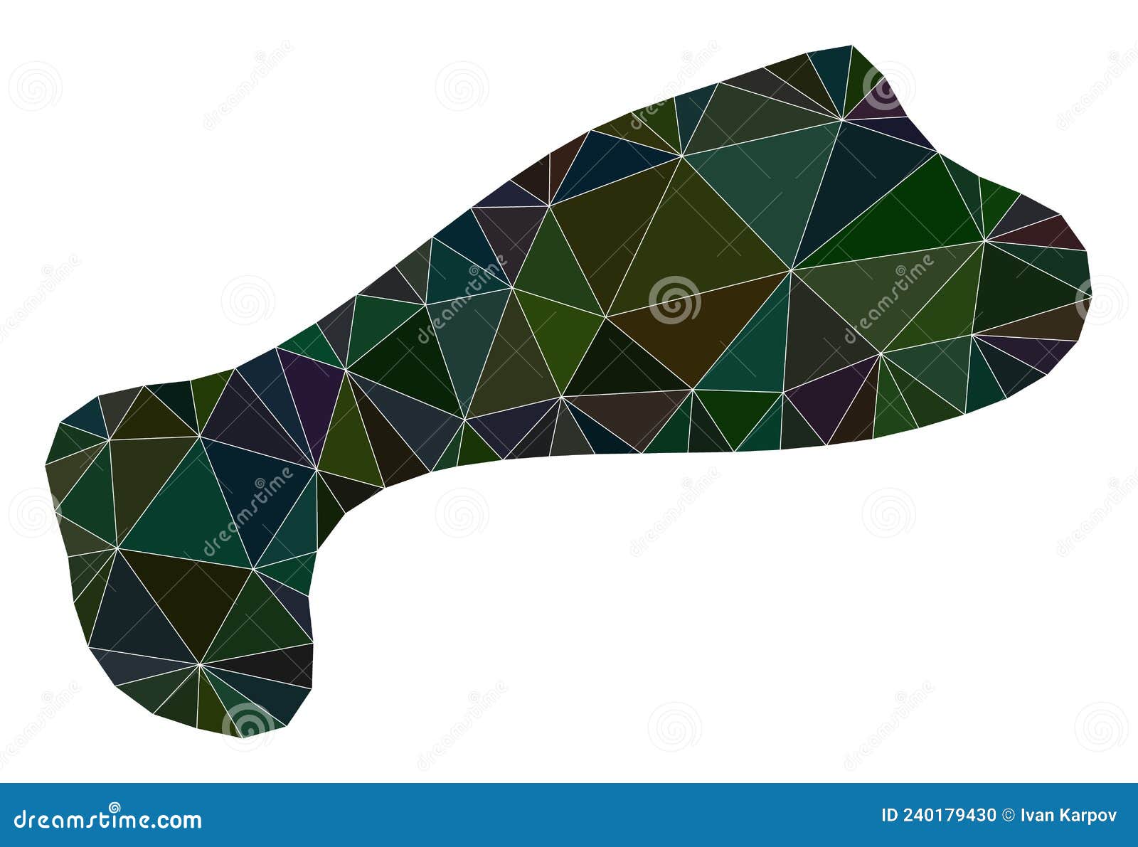 Spot Triangle Mocaic Icon stock vector. Illustration of triangular ...