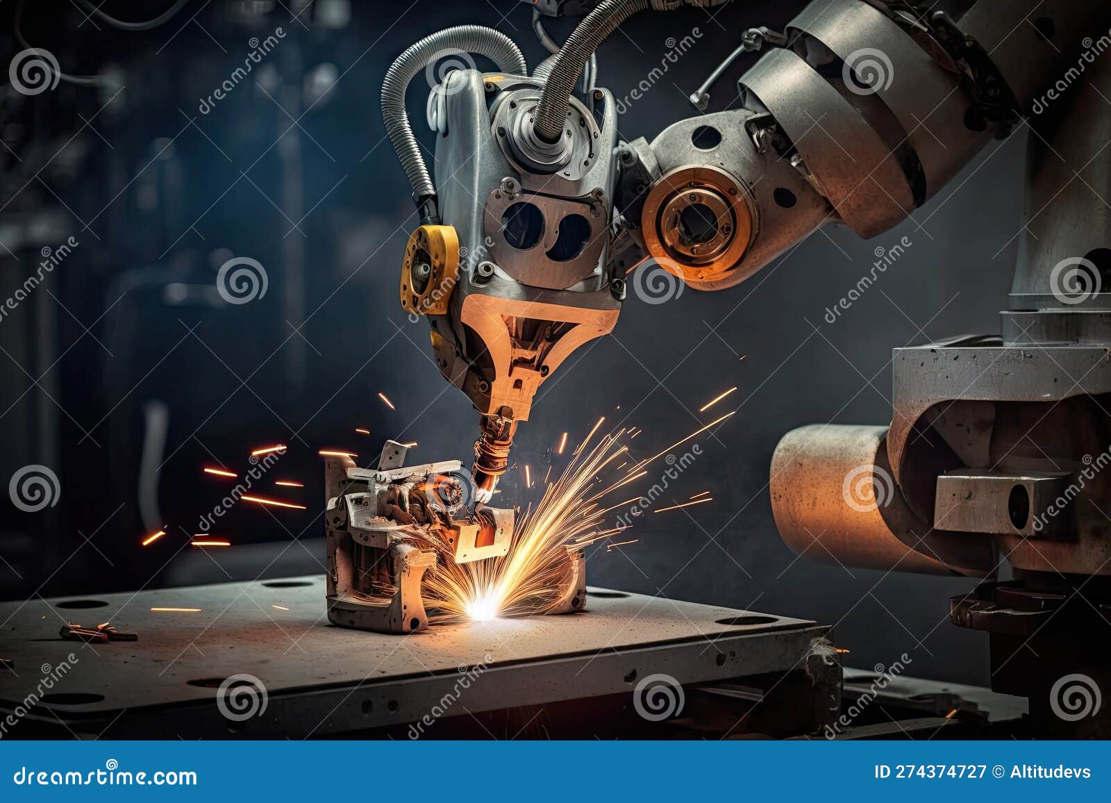 Spot Welding Robot Performing Precision Weld on Delicate Object Stock ... Spot Welding Robot Performing Precision Weld on Delicate Object Stock ...