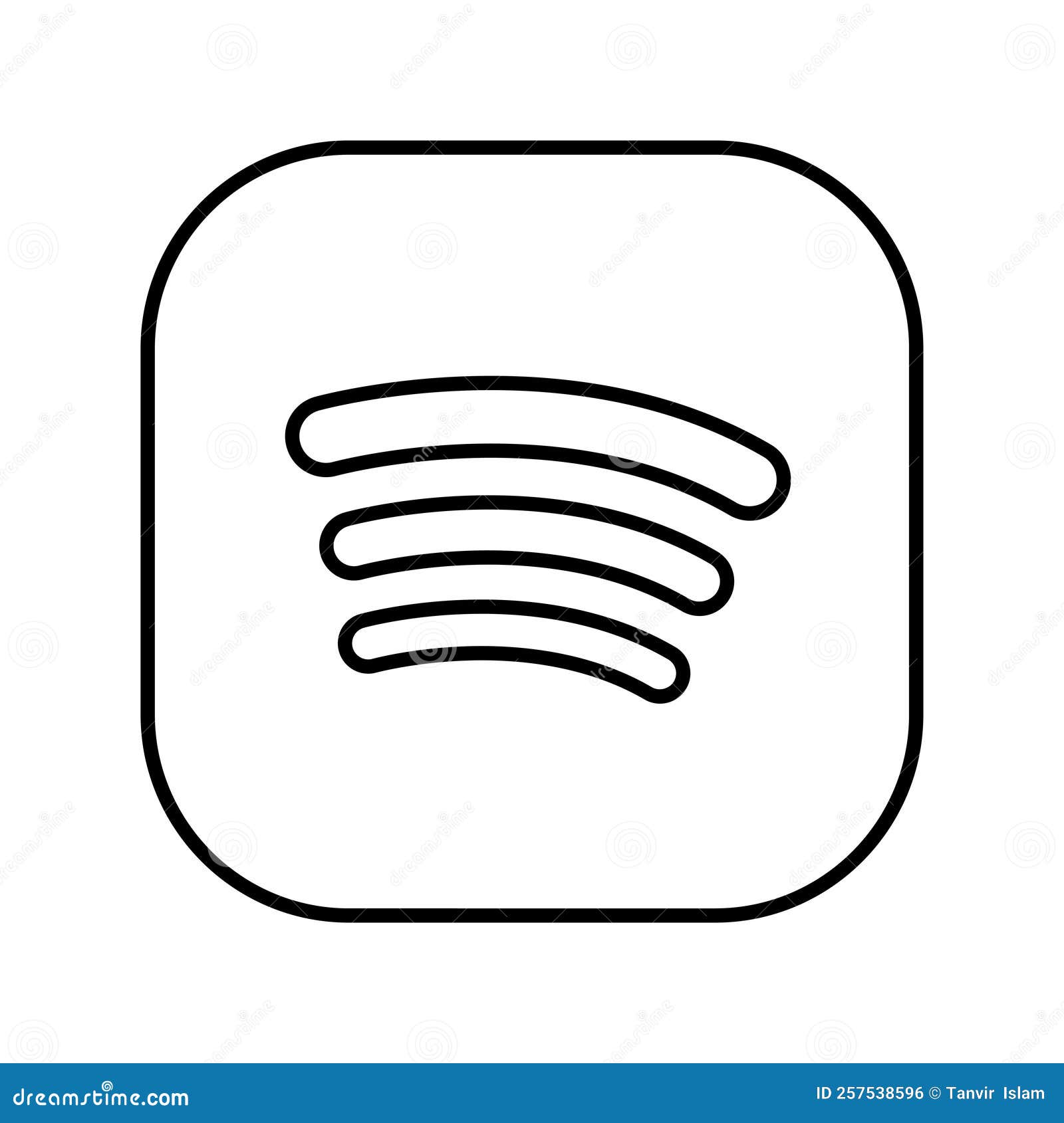 Spotify Icon editorial photo. Illustration of design - 257538596