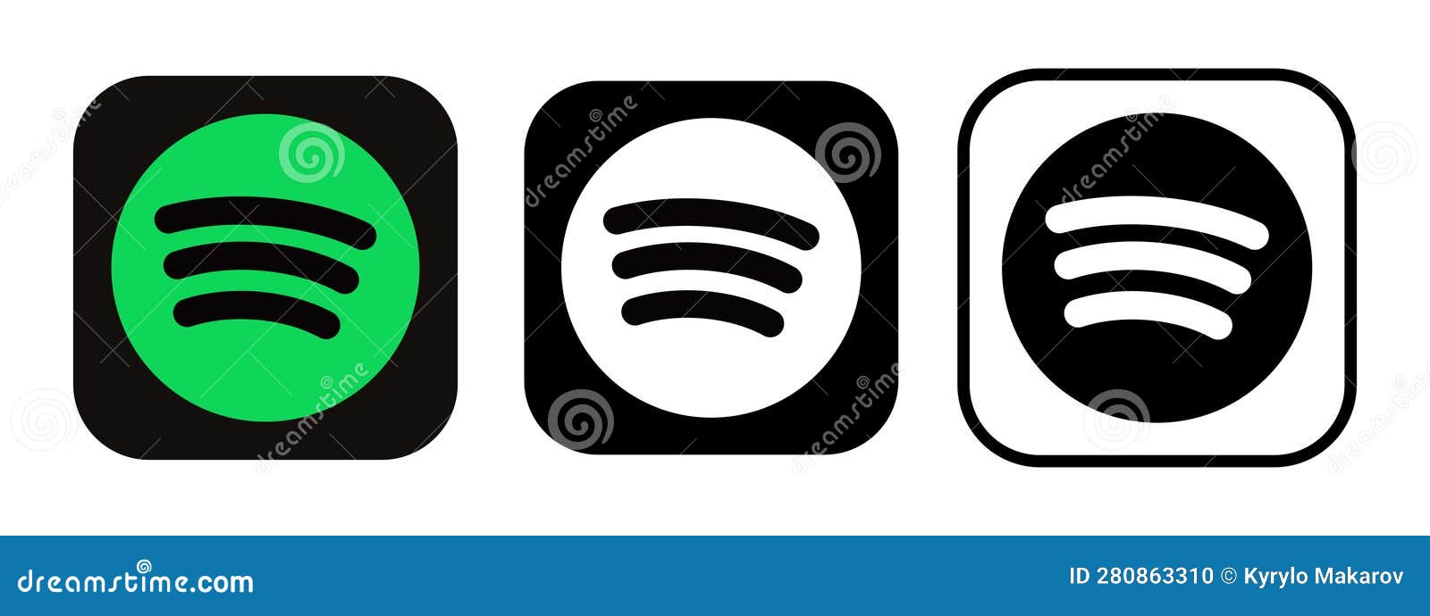 Spotify Icon Doodle Style Logo. Social Media Icon On White Background ... Spotify Icon Doodle Style Logo. Social Media Icon On White Background ...