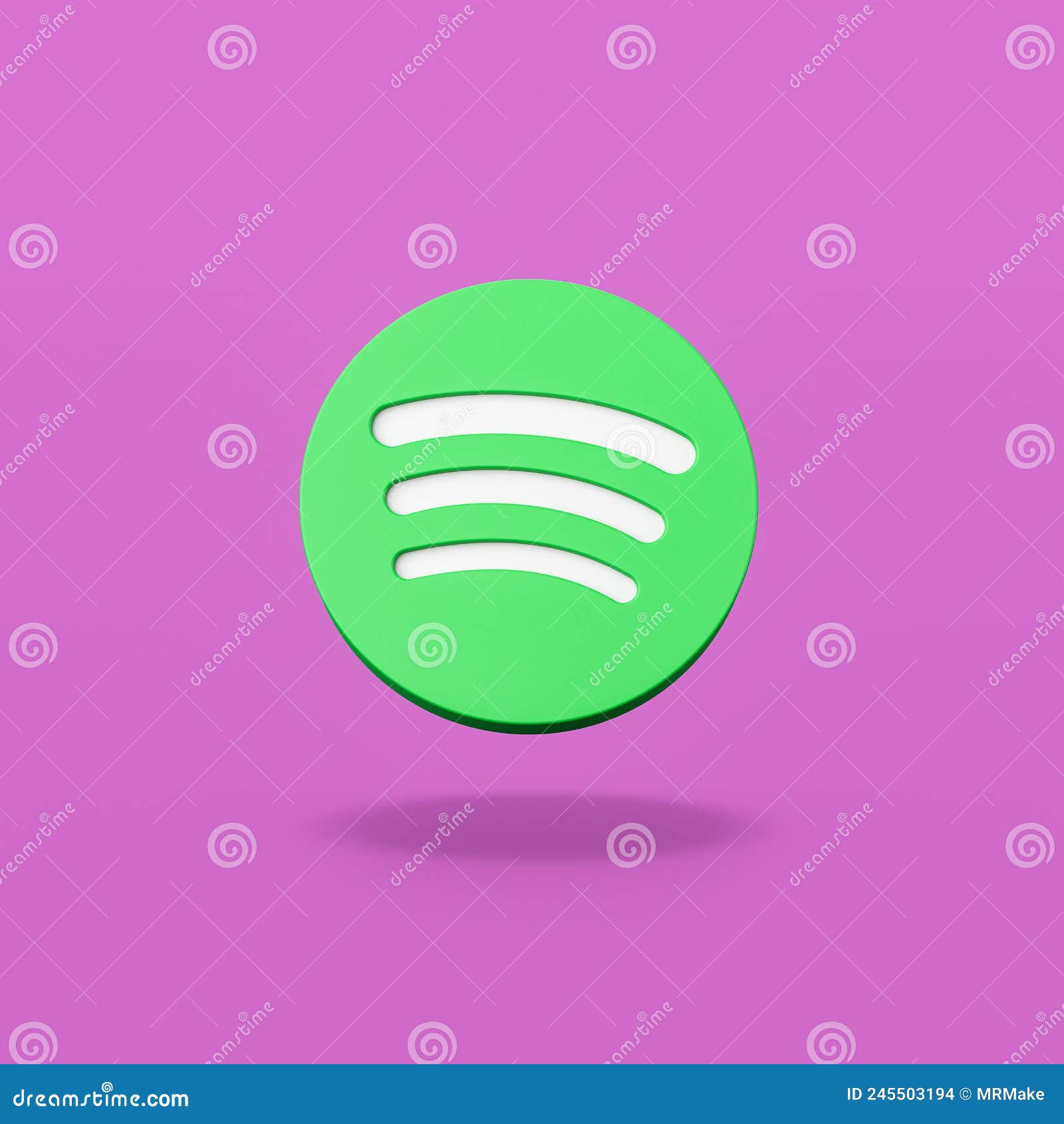 Spotify Logo on Flat Purple Background Editorial Stock Image ...