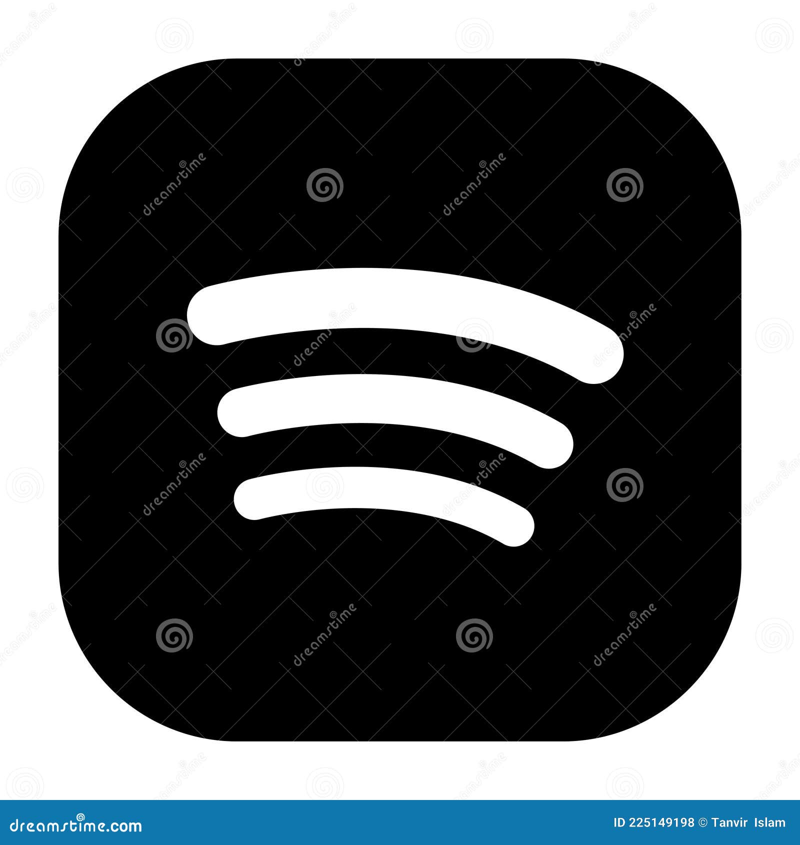 Spotify Logo Icon editorial stock photo. Illustration of media - 225149198