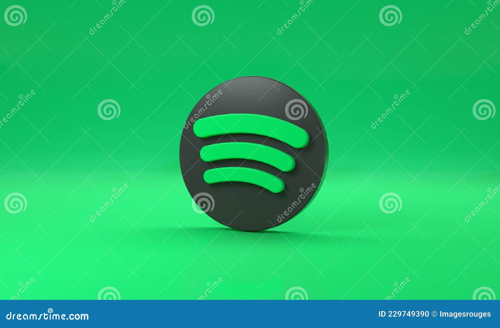Spotify Logo With Space For Text And Graphics On Green Background ...