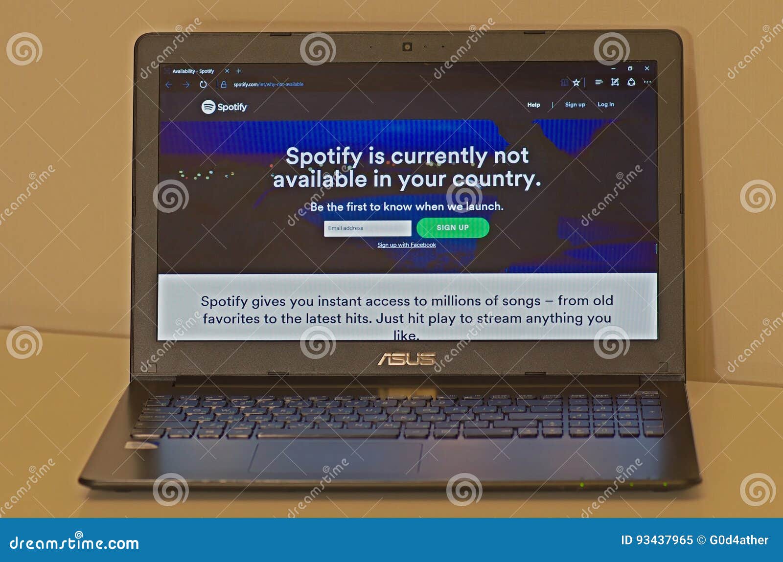 Spotify editorial image. Image of notebook, editorial - 93437965
