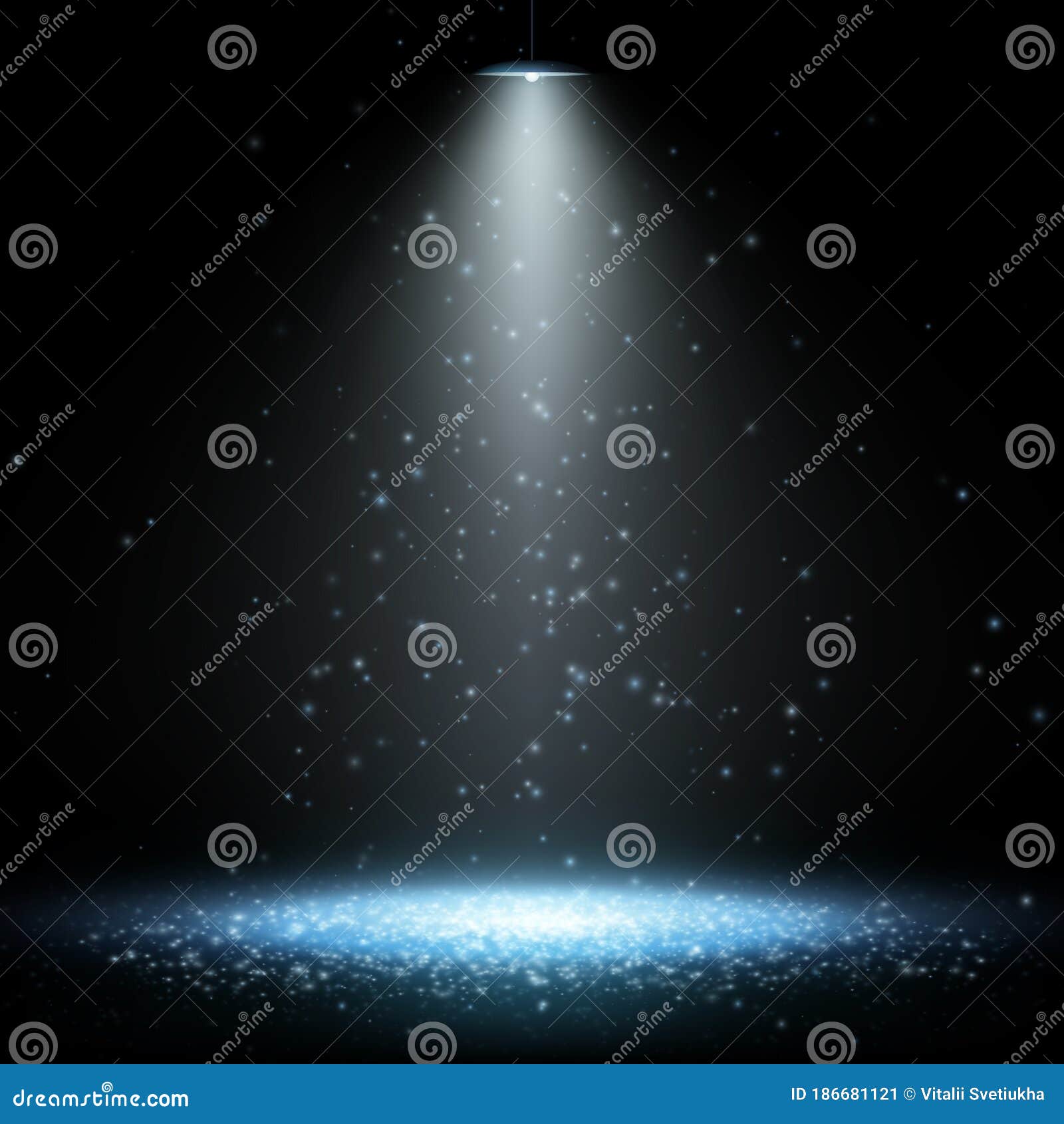 Spotlight Background. Promotion Design Template. Vector Illustration ...