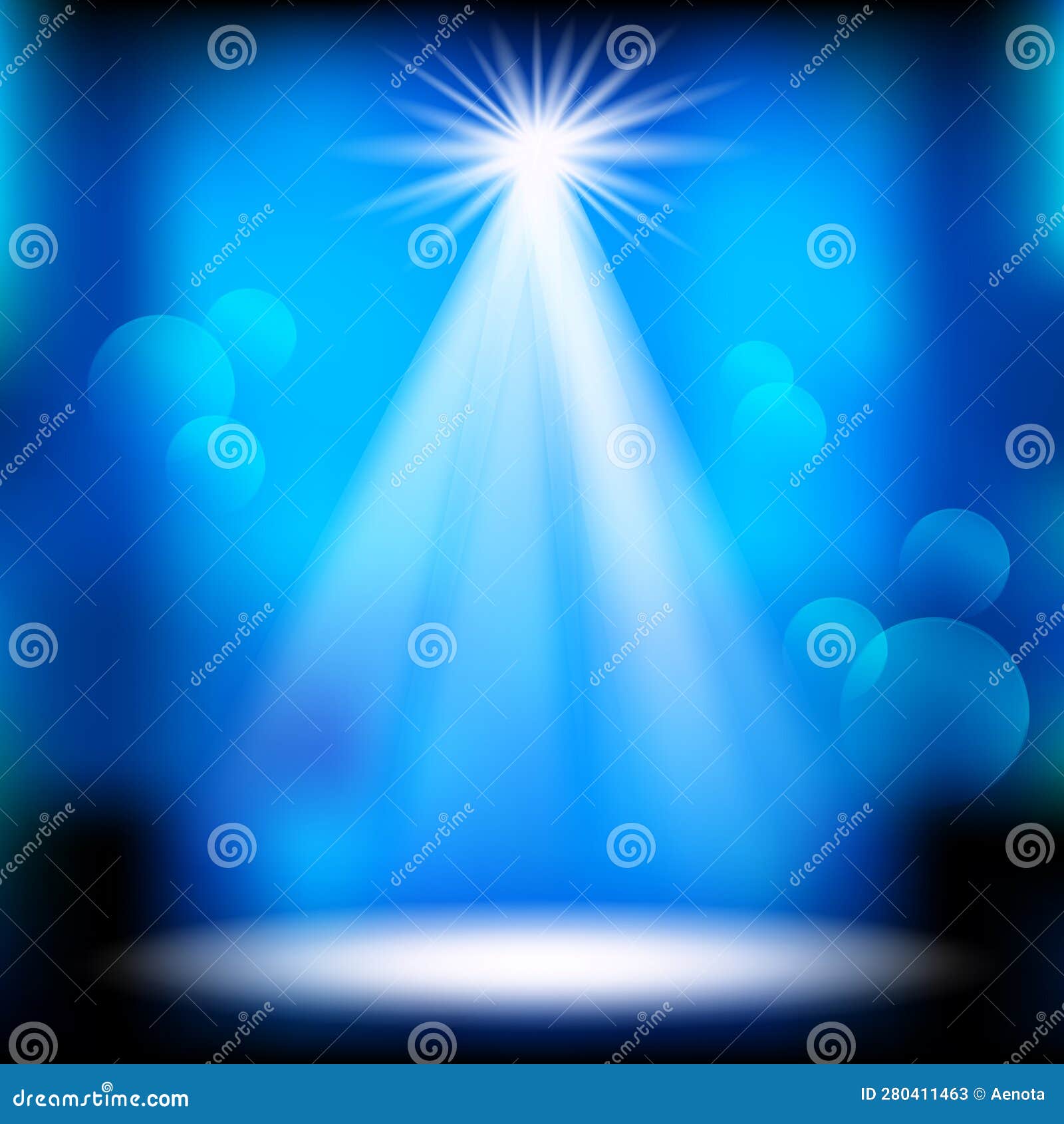 Spotlight Beams - Vector Illustration Stock Vector - Illustration of ...