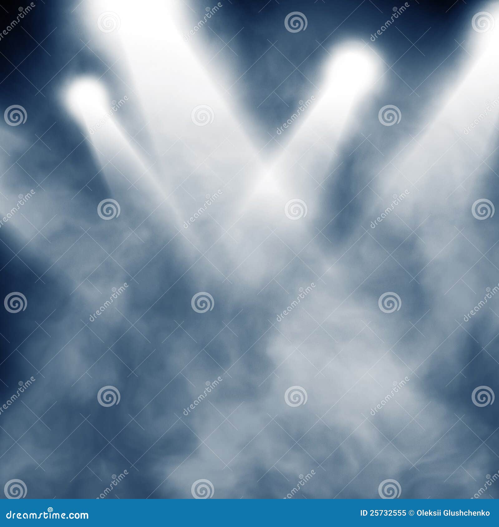 Spotlight Blue on Smog Background Stock Image - Image of dark, glow ...