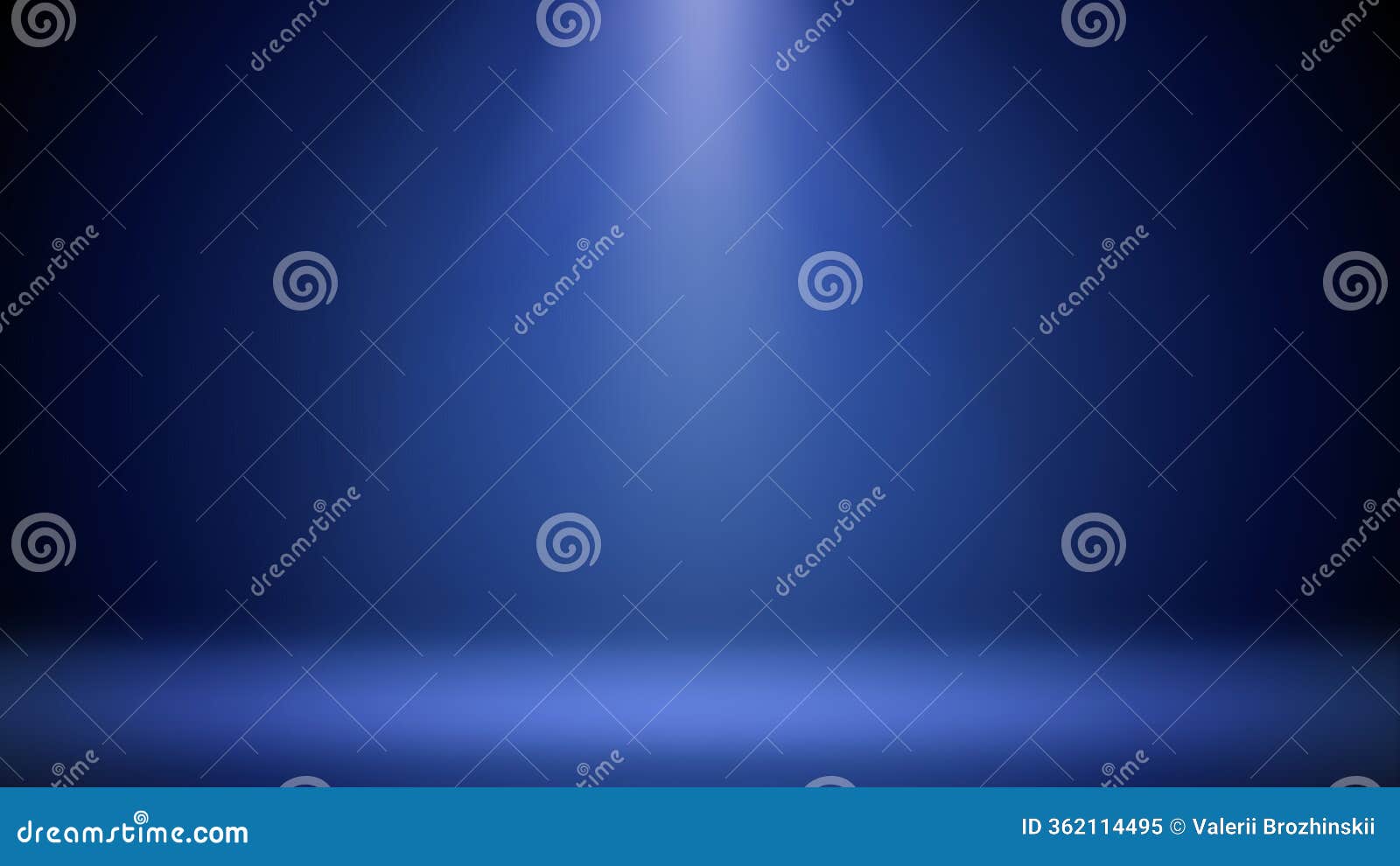 Spotlight Blue Stage Background. Minimalist Interior Studio Room ...