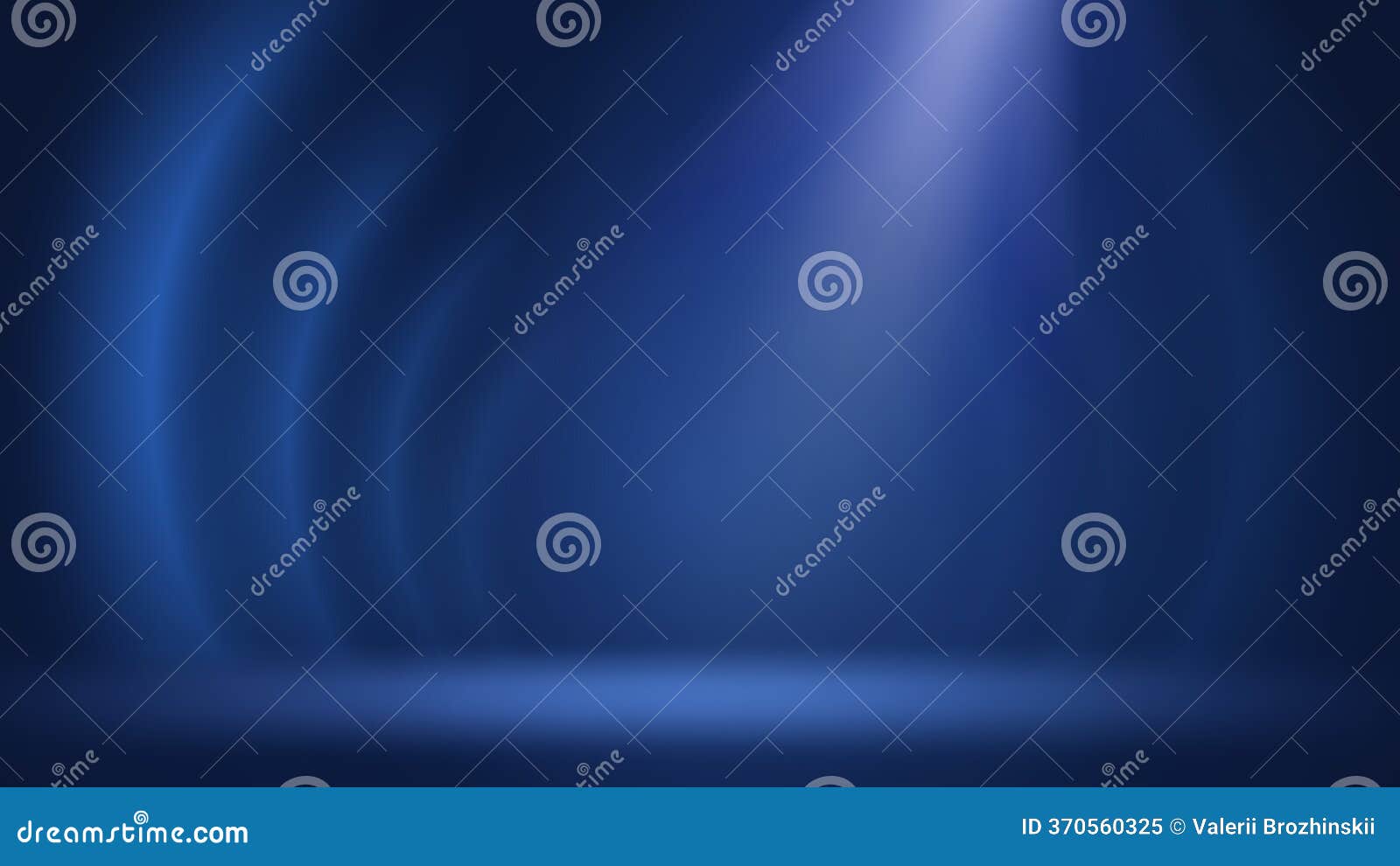 Spotlight Blue Stage Background. Minimalist Interior Studio Room ...