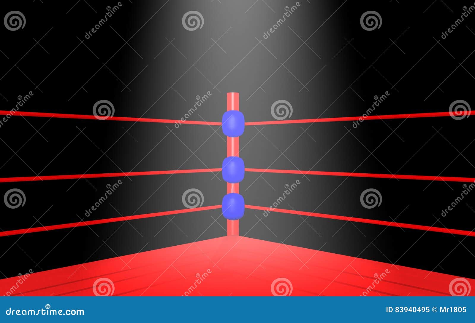 Spotlight in boxing ring stock illustration. Illustration of sport ...