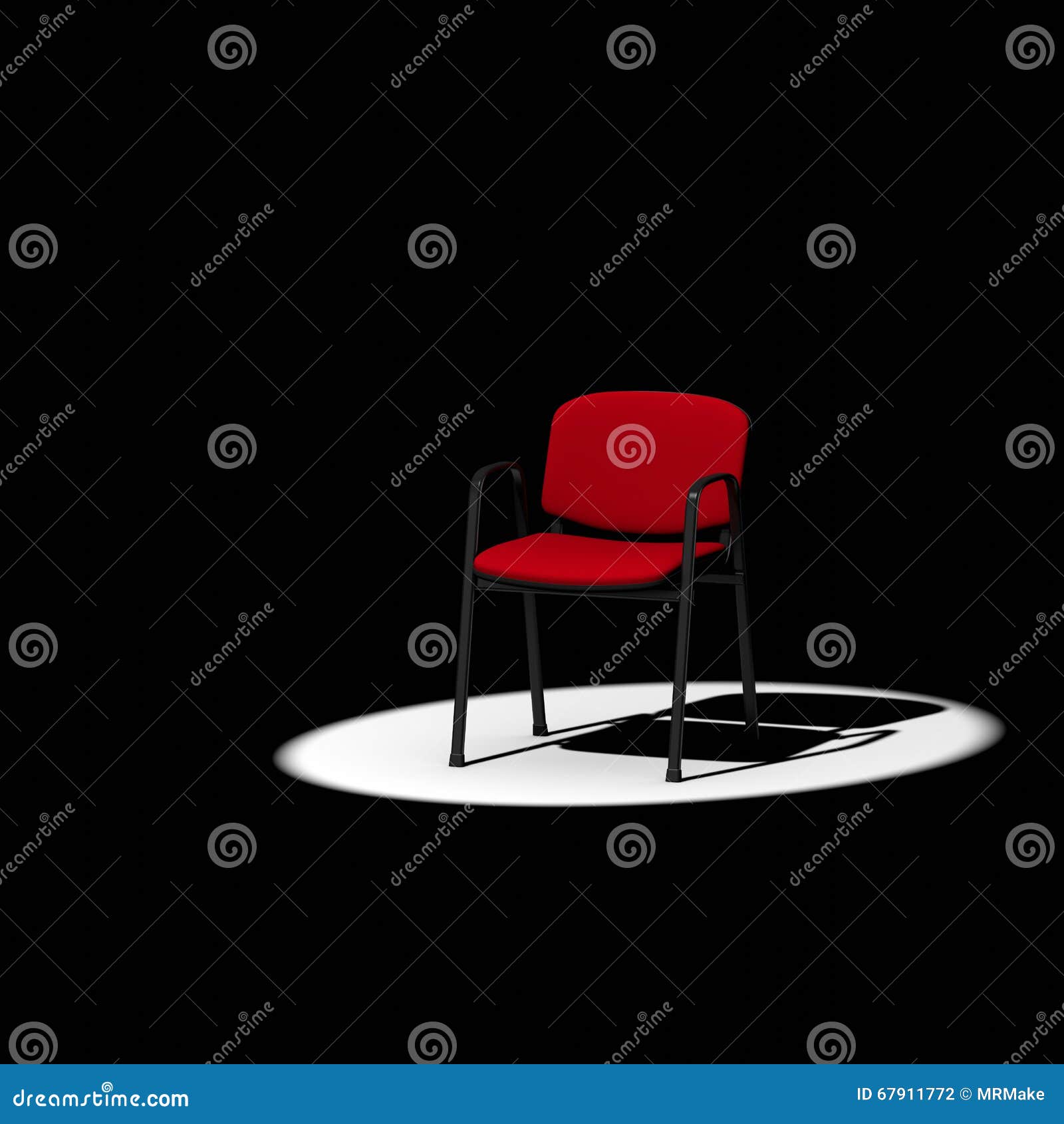 Spotlight Chair stock illustration. Illustration of spot - 67911772