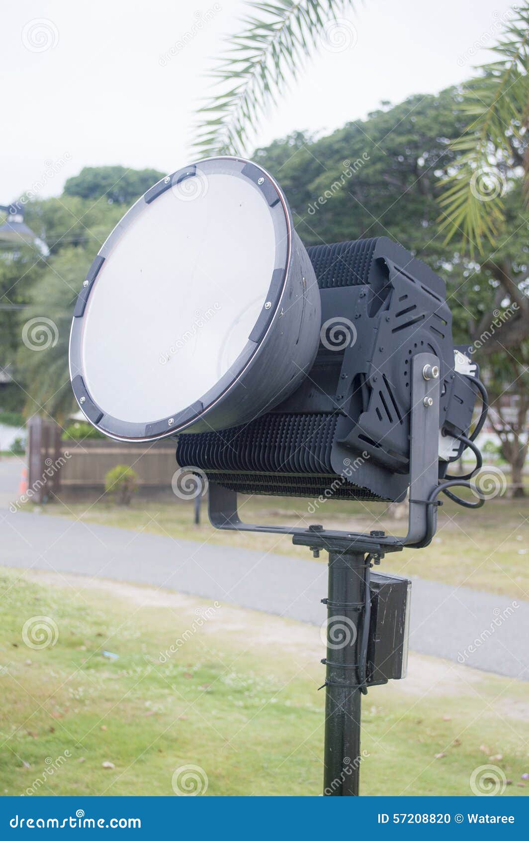 Spotlight stock photo. Image of gardening, electricity - 57208820