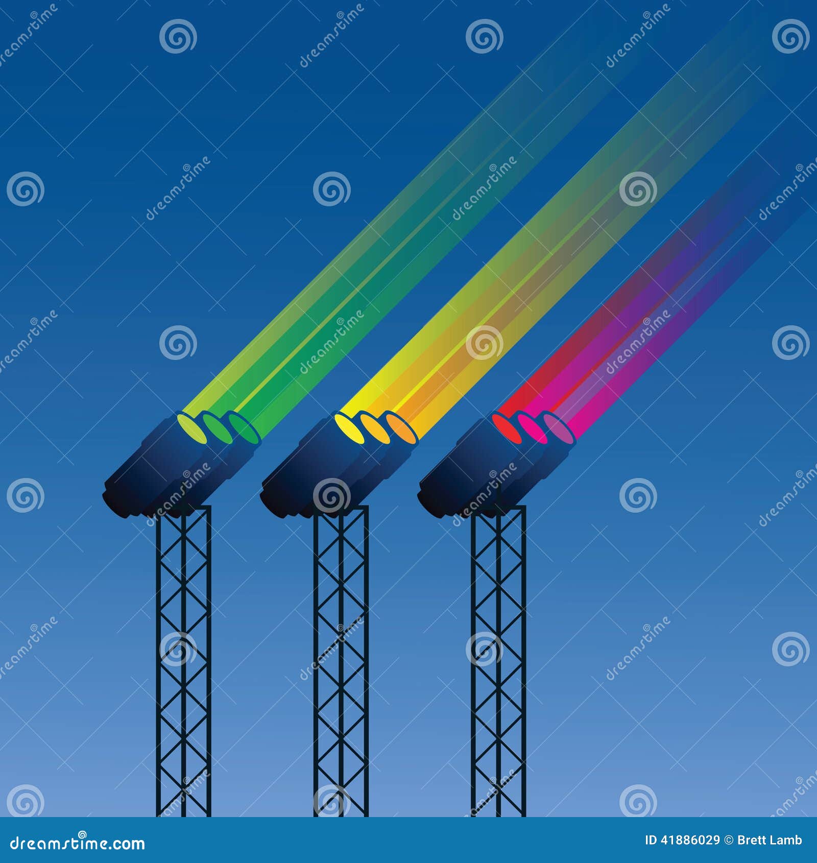 Spotlight Colors stock illustration. Illustration of bright - 41886029