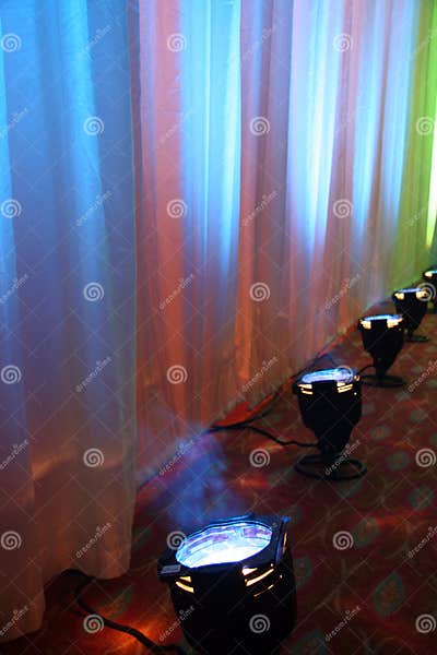 Spotlight Colors on Stage stock photo. Image of abstract - 1354672