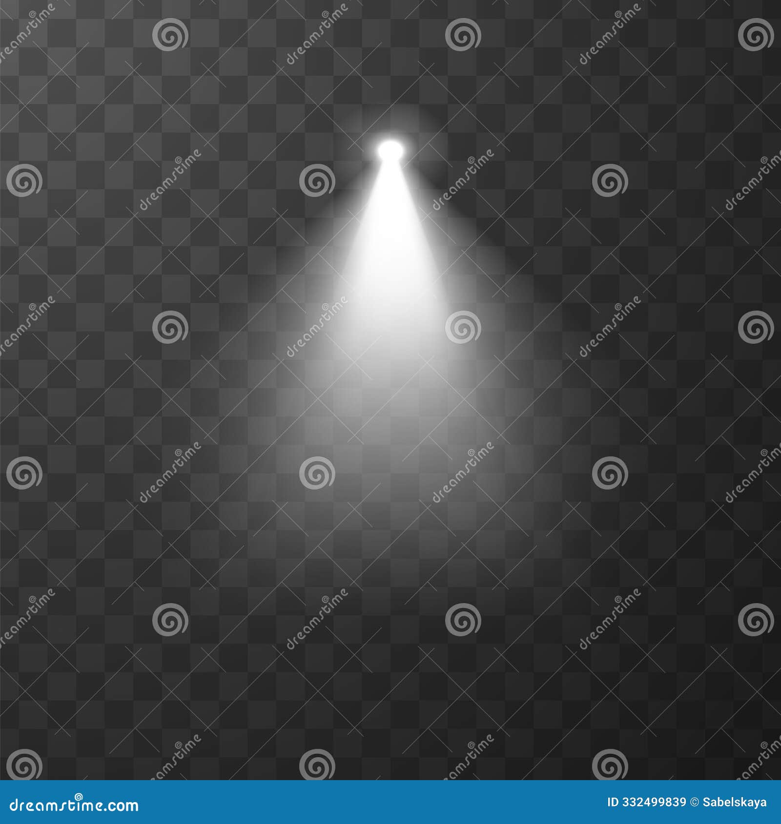 Spotlight Effect on Transparent Background Vector Illustration Stock ...
