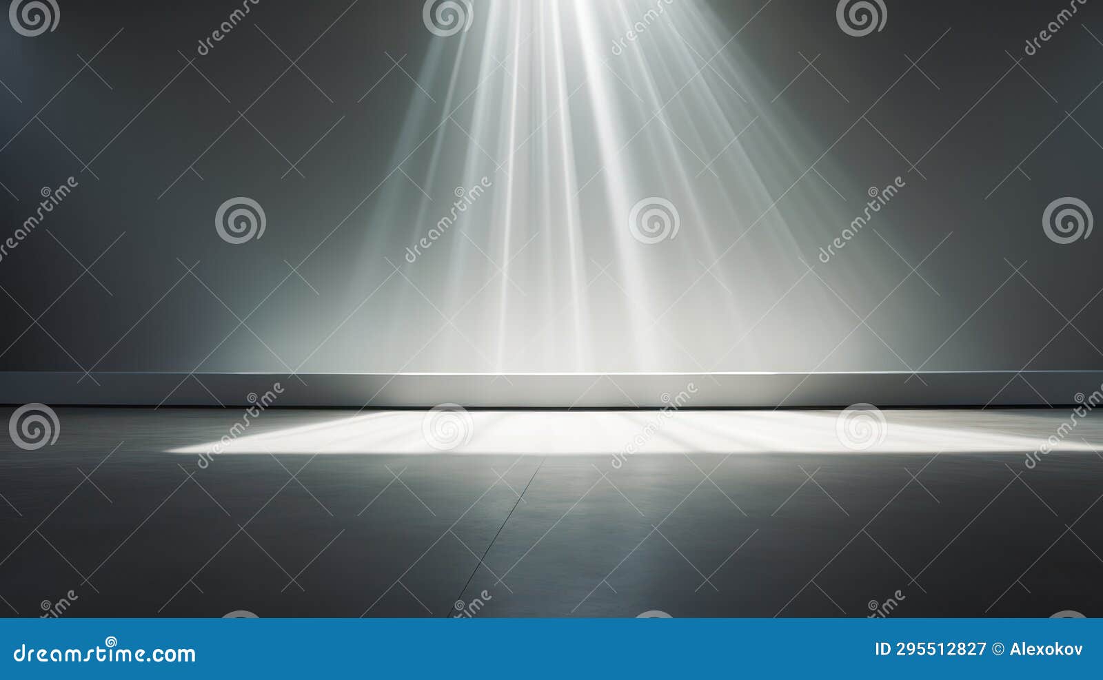 Spotlight in Empty Room, 3D Rendering. Computer Digital Drawing Stock ...