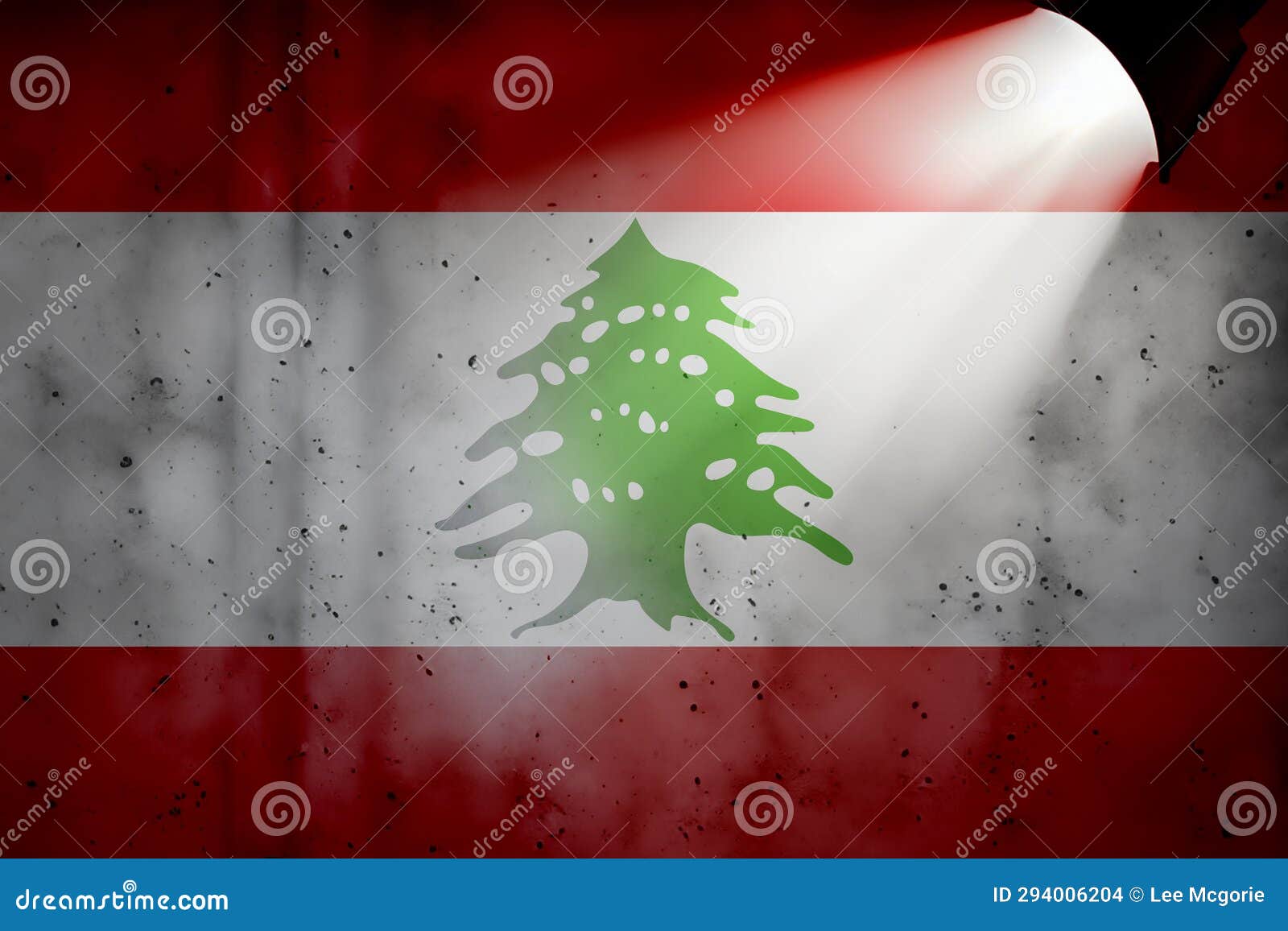 Spotlight on Lebanon stock illustration. Illustration of dirty - 294006204