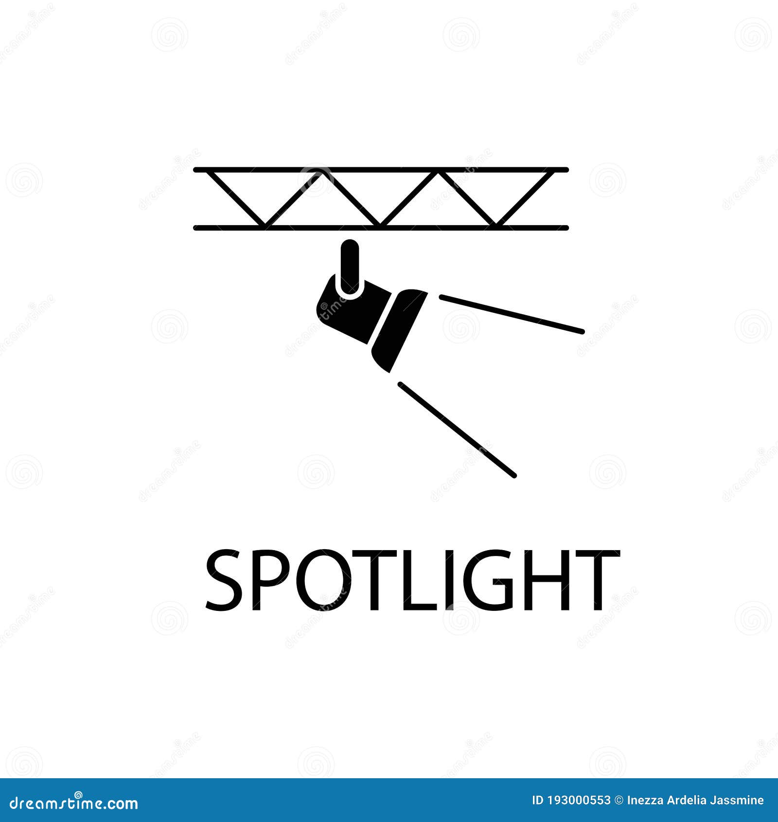 Spotlight Icon, Symbol Design Template Stock Vector - Illustration of ...