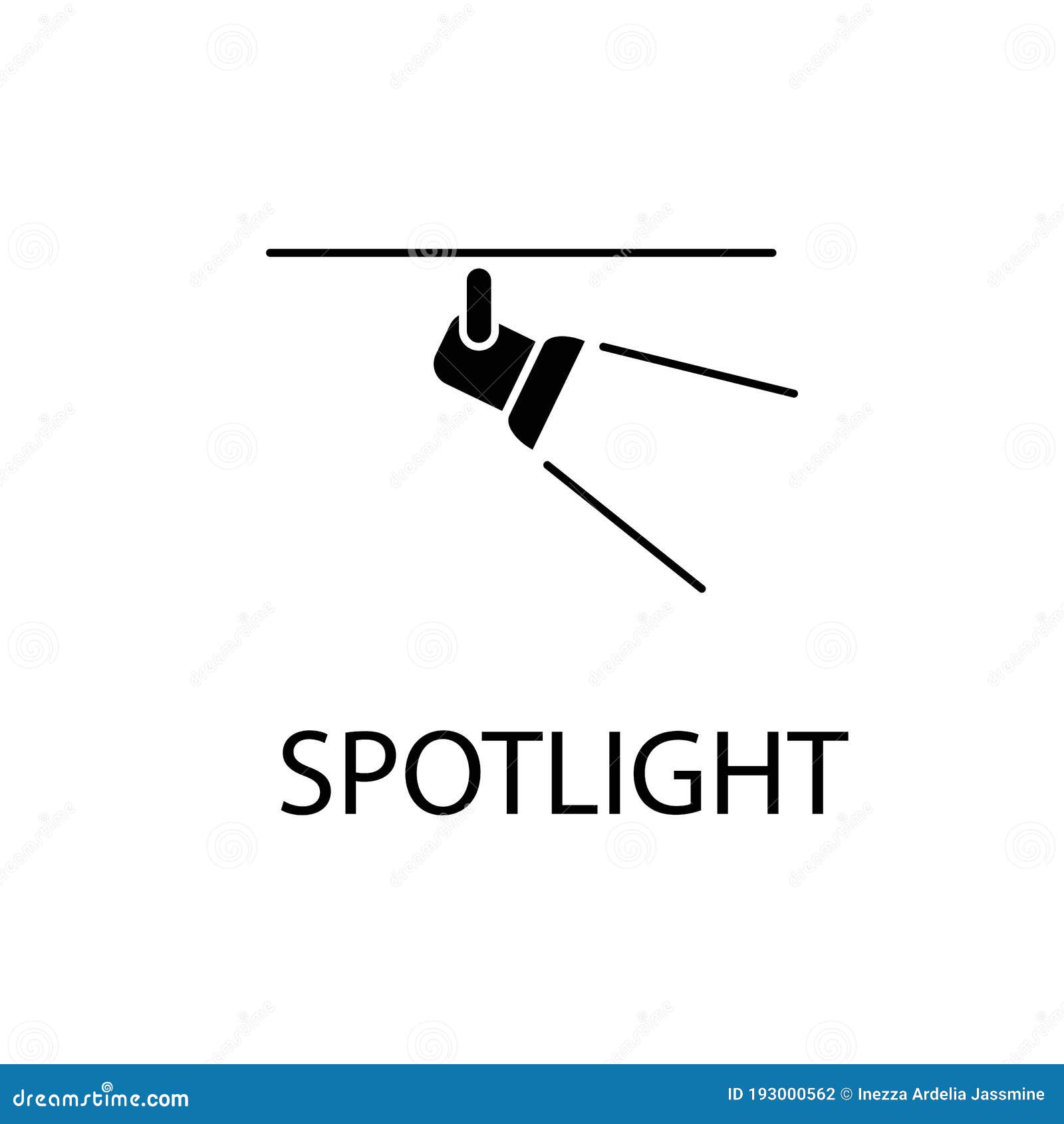 Spotlight Icon, Symbol Design Template Stock Vector - Illustration of ...