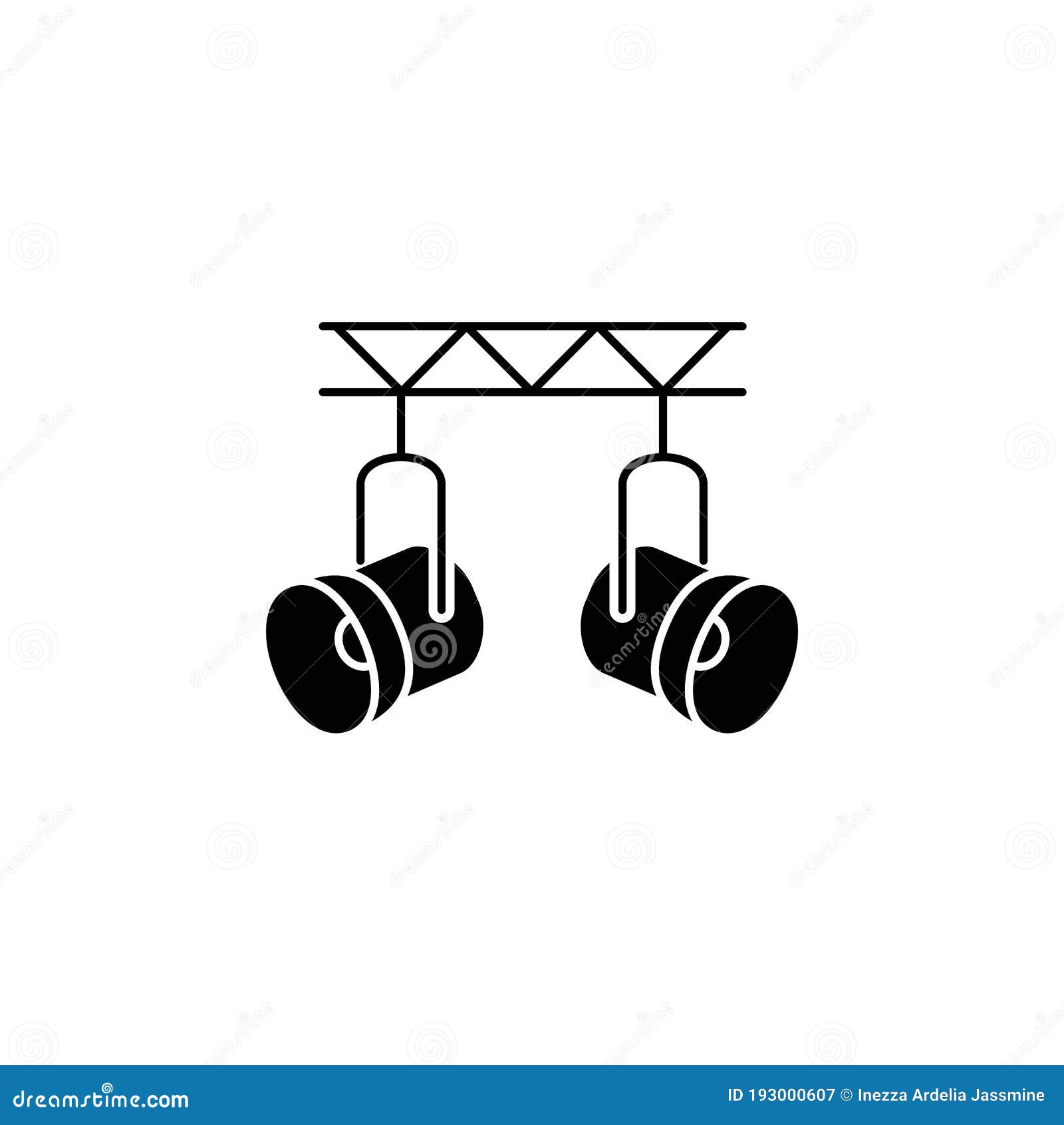 Spotlight Icon, Symbol Design Template Stock Vector - Illustration of ...