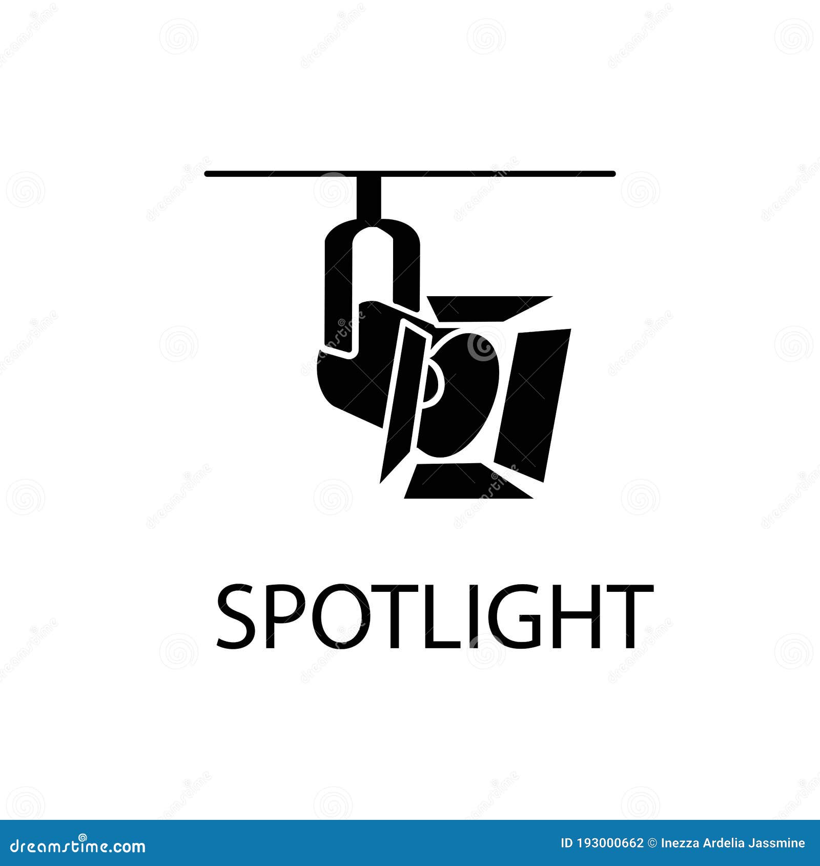 Spotlight Icon, Symbol Design Template Stock Vector - Illustration of ...