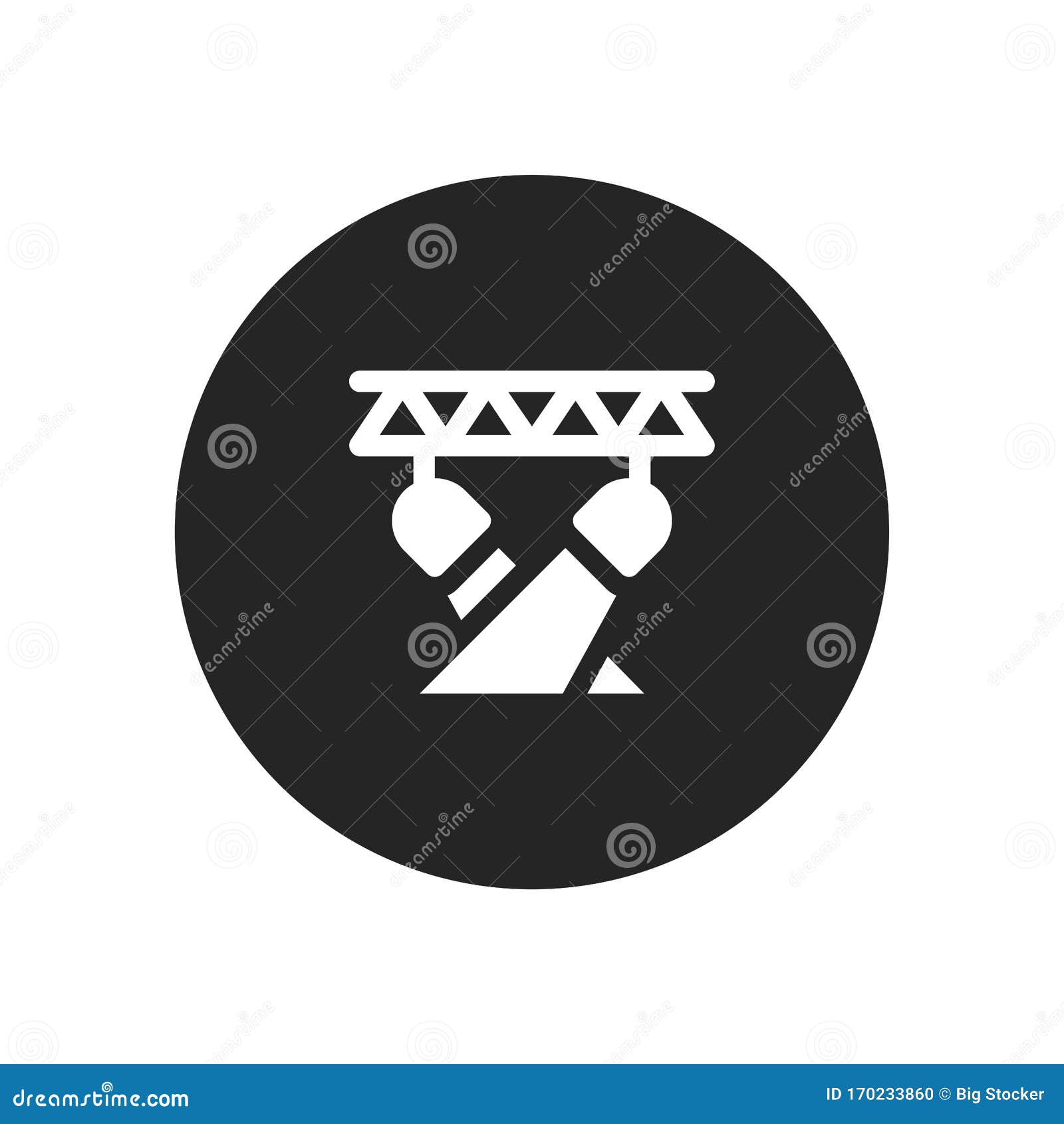 Spotlight Icon Vector. Simple Spotlight Sign in Modern Design Style for ...